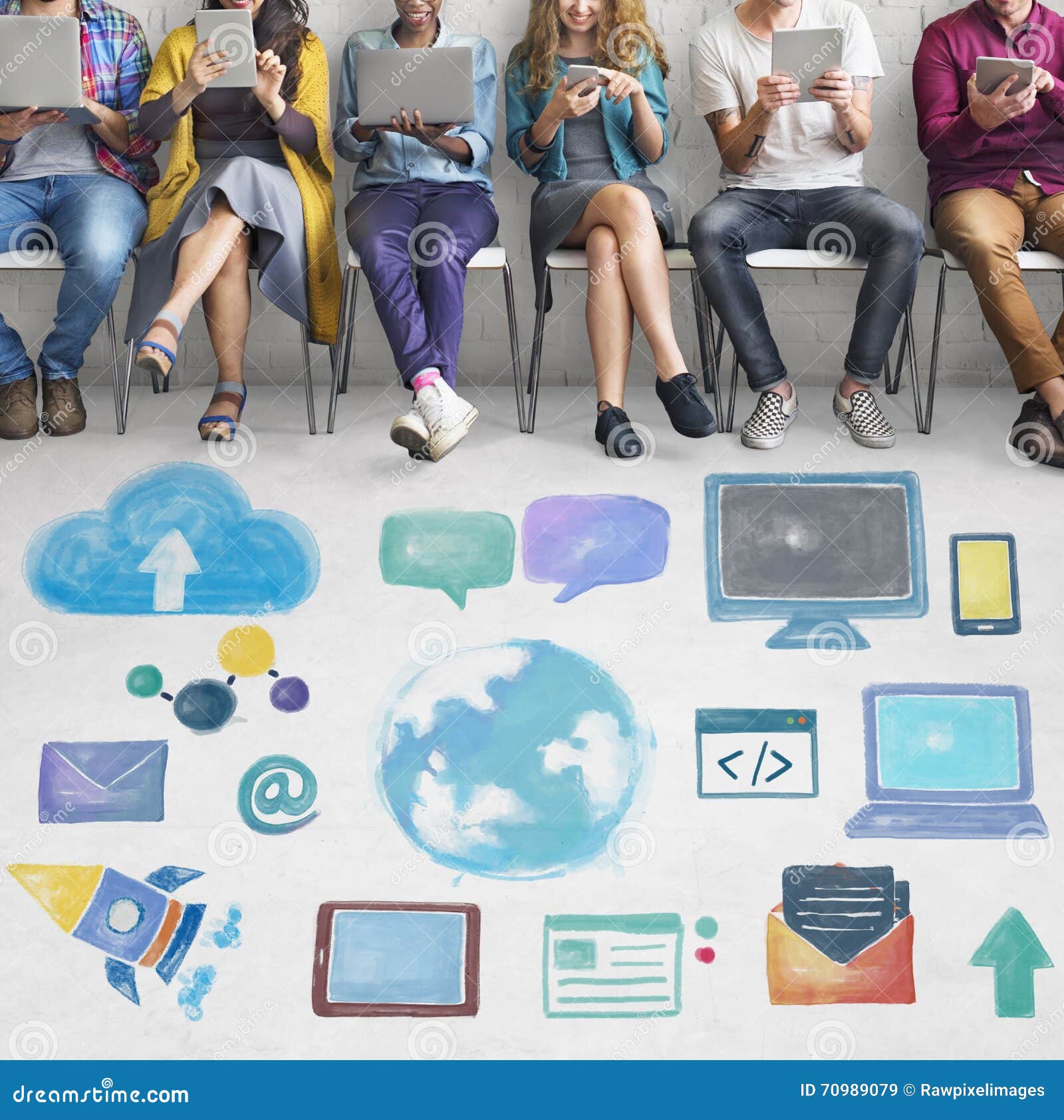 Global Communication Social Media Networking Concept Stock Image ...