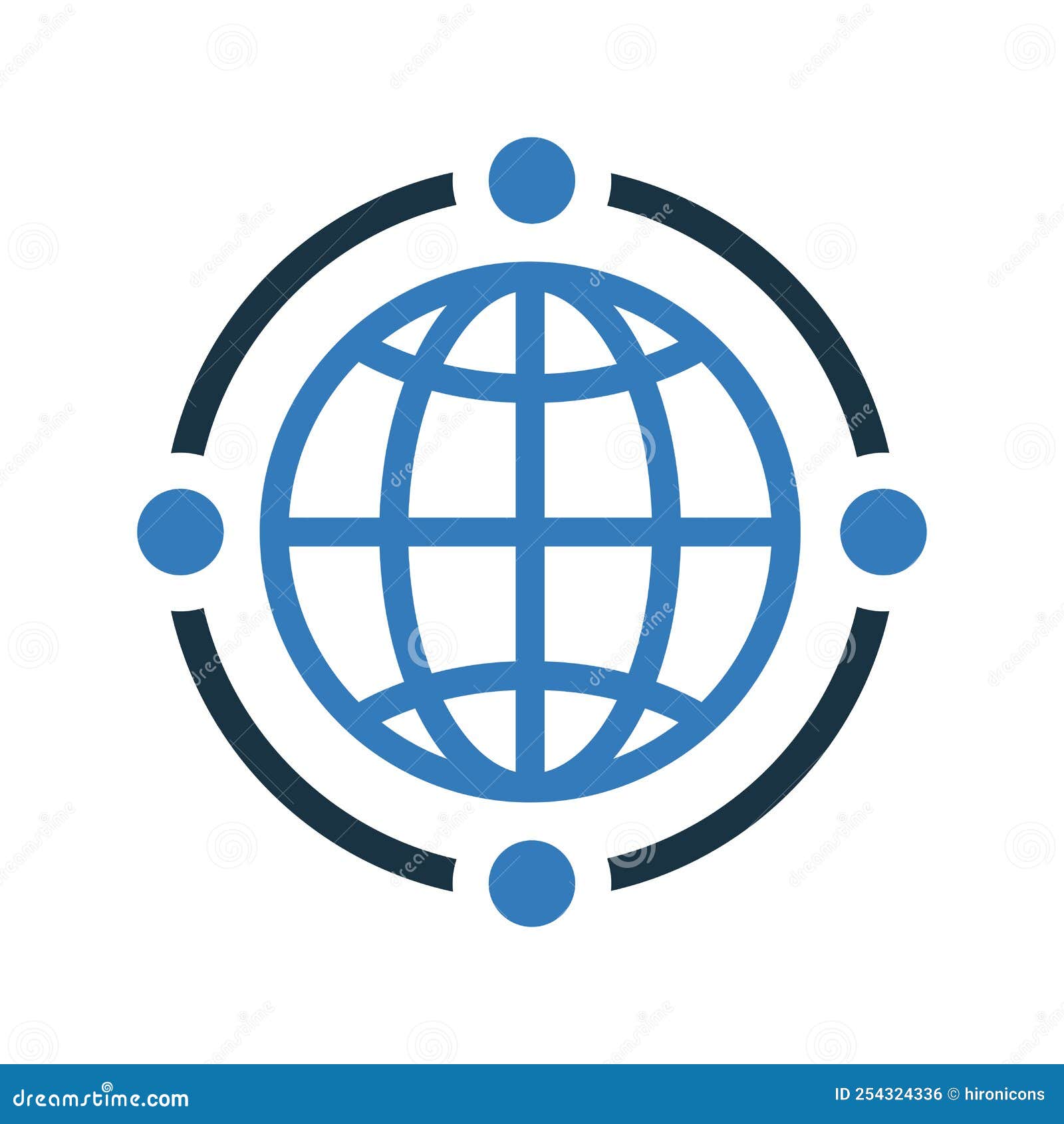 Global, Communication, Support Icon. Simple Editable Vector Graphics ...