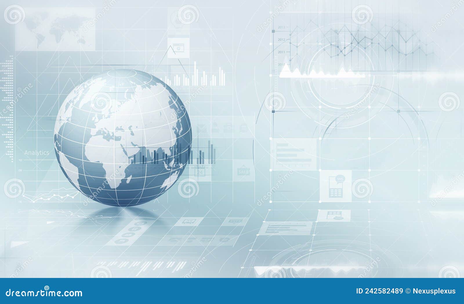 Global Communication and Technology Image Stock Illustration ...