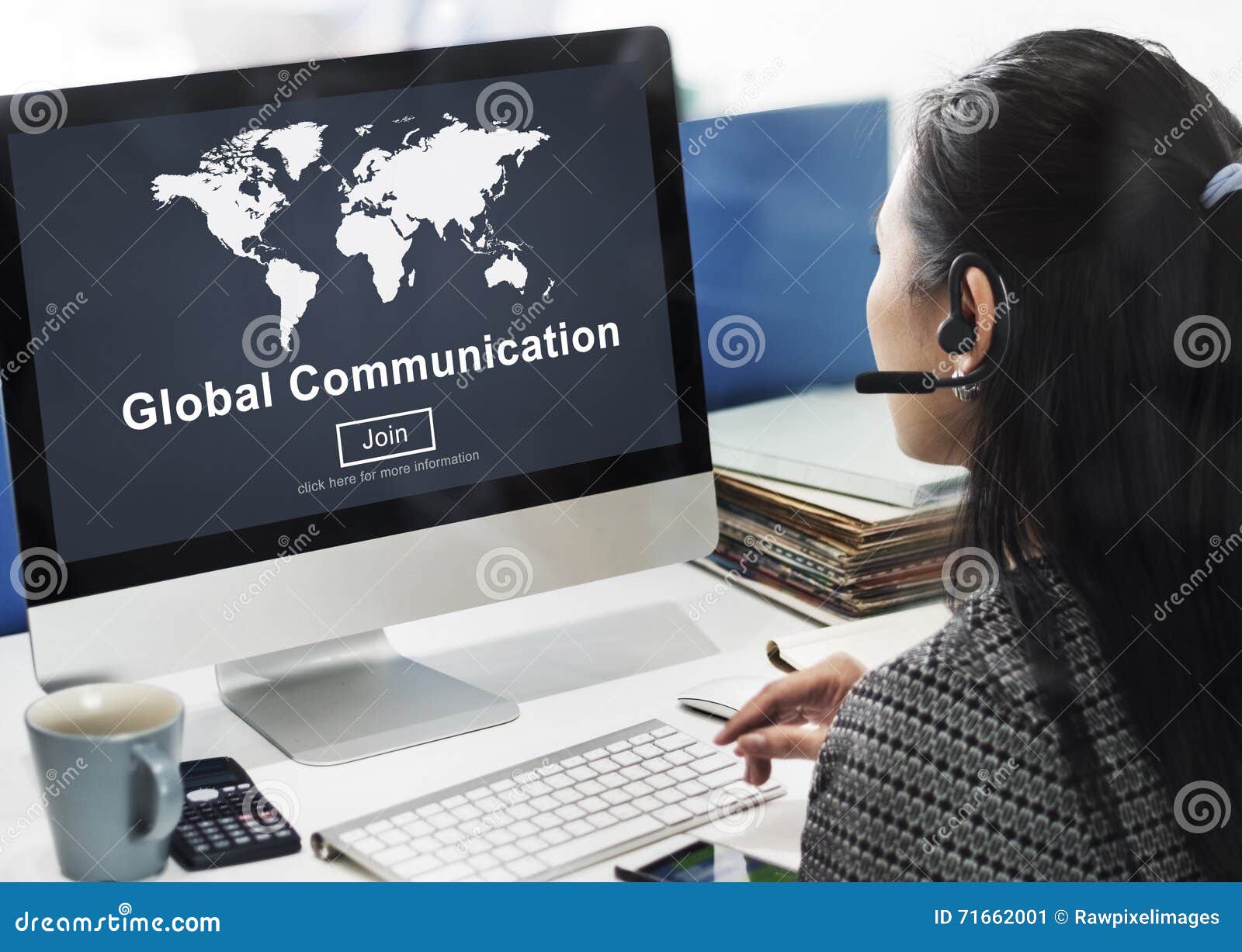 Global Communication Worldwide Website Homepage Concept Stock Image ...