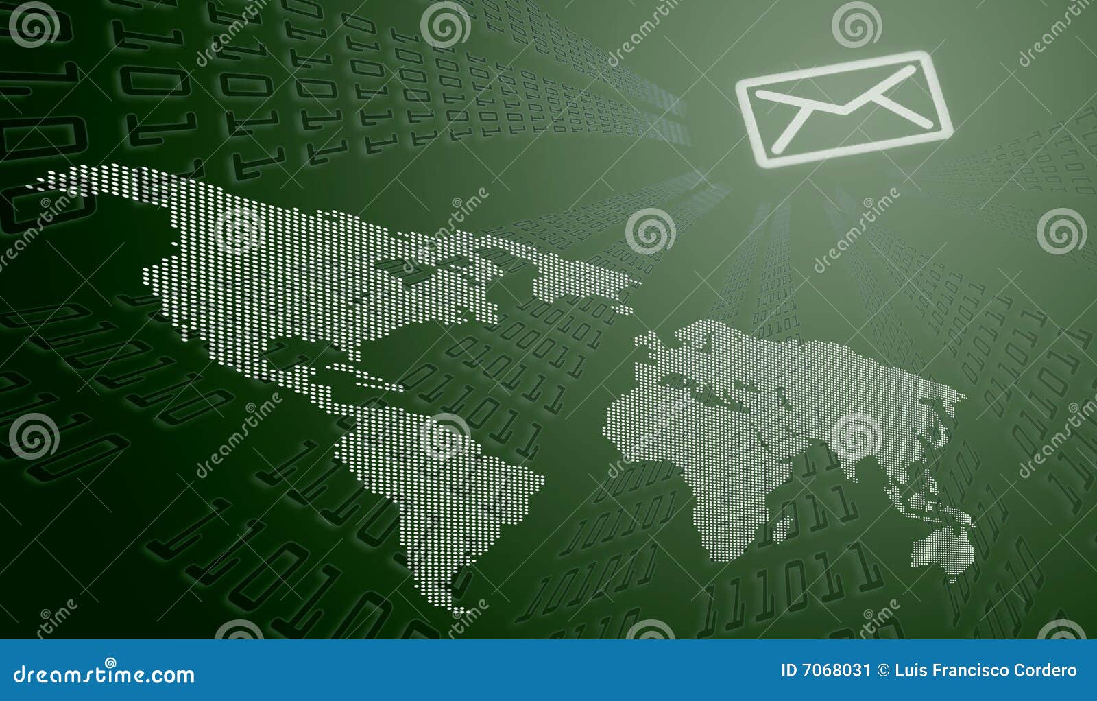 Communications Map Of The World. Vector Illustration | CartoonDealer ...