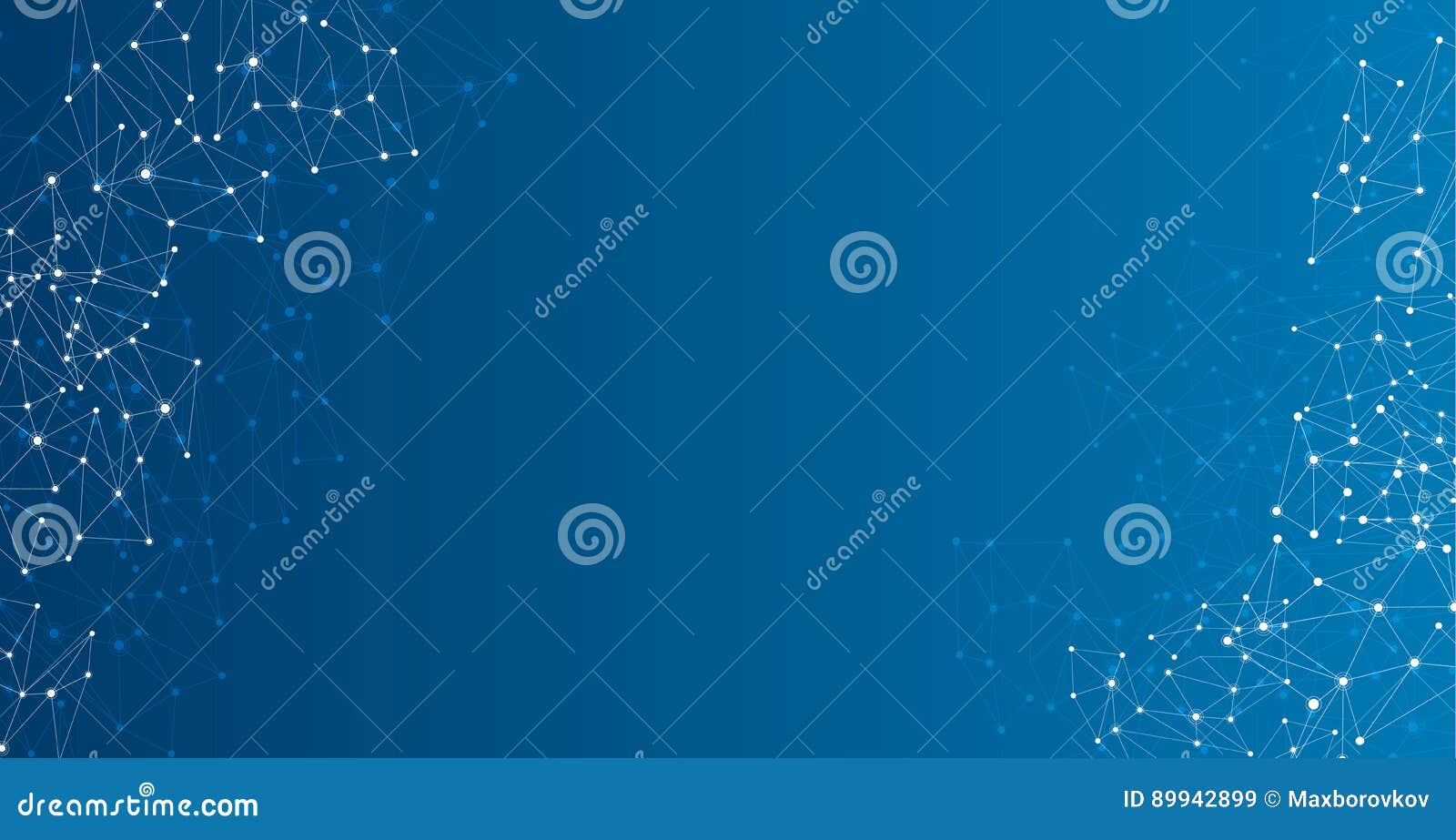 Global Communications Blue Background. Stock Vector - Illustration of ...