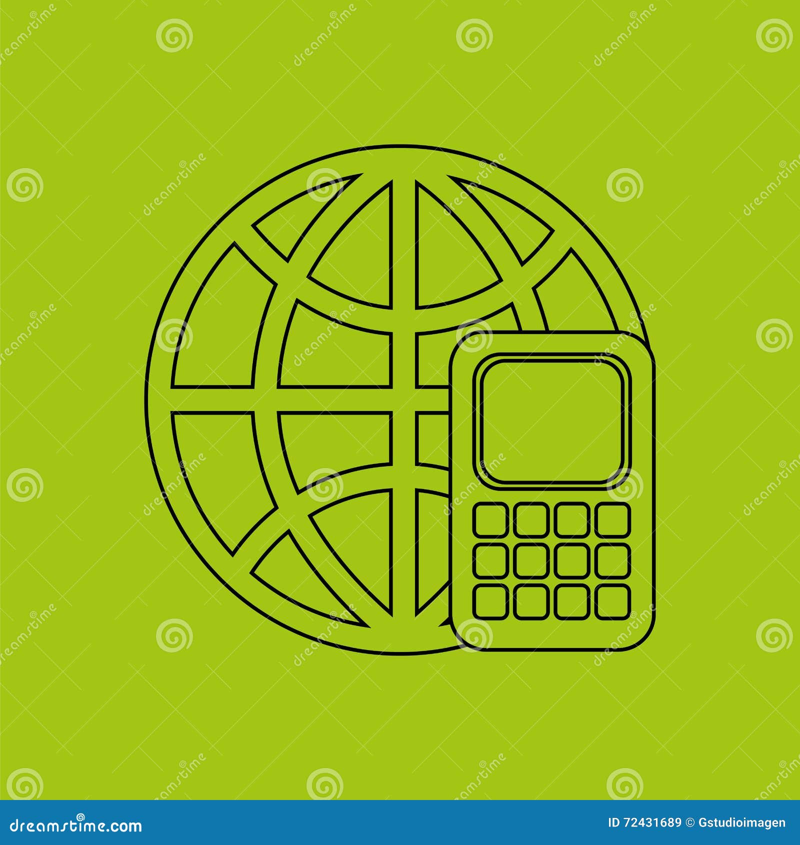 Global Communications Design Stock Illustration - Illustration of icon ...