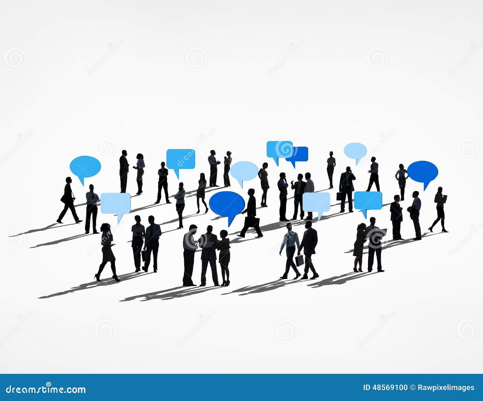 Global Communications Teamwork Speech Bubbles Concept Stock ...