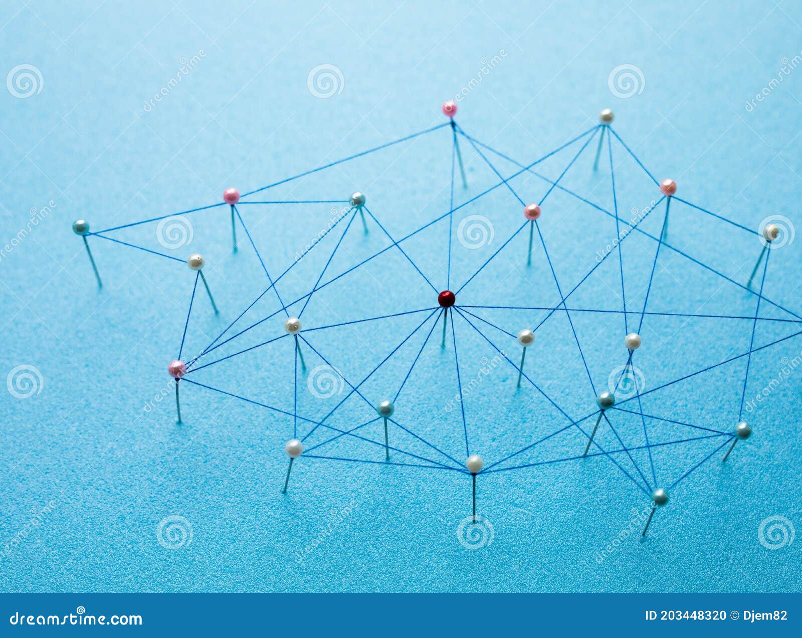 Global Communications. Various Connections Pins. Stock Photo - Image of ...