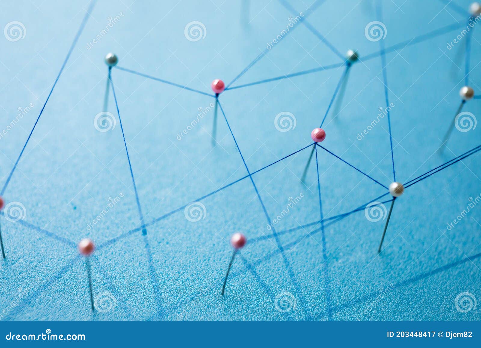 Global Communications. Various Connections Pins. Stock Image - Image of ...