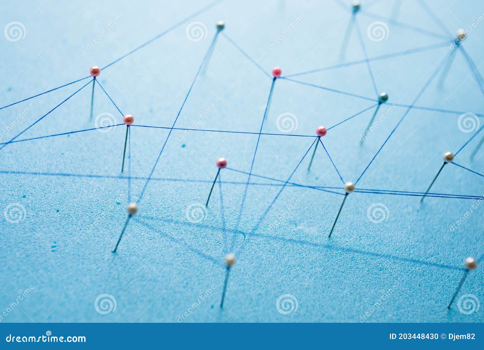 Global Communications. Various Connections Pins. Stock Photo - Image of ...