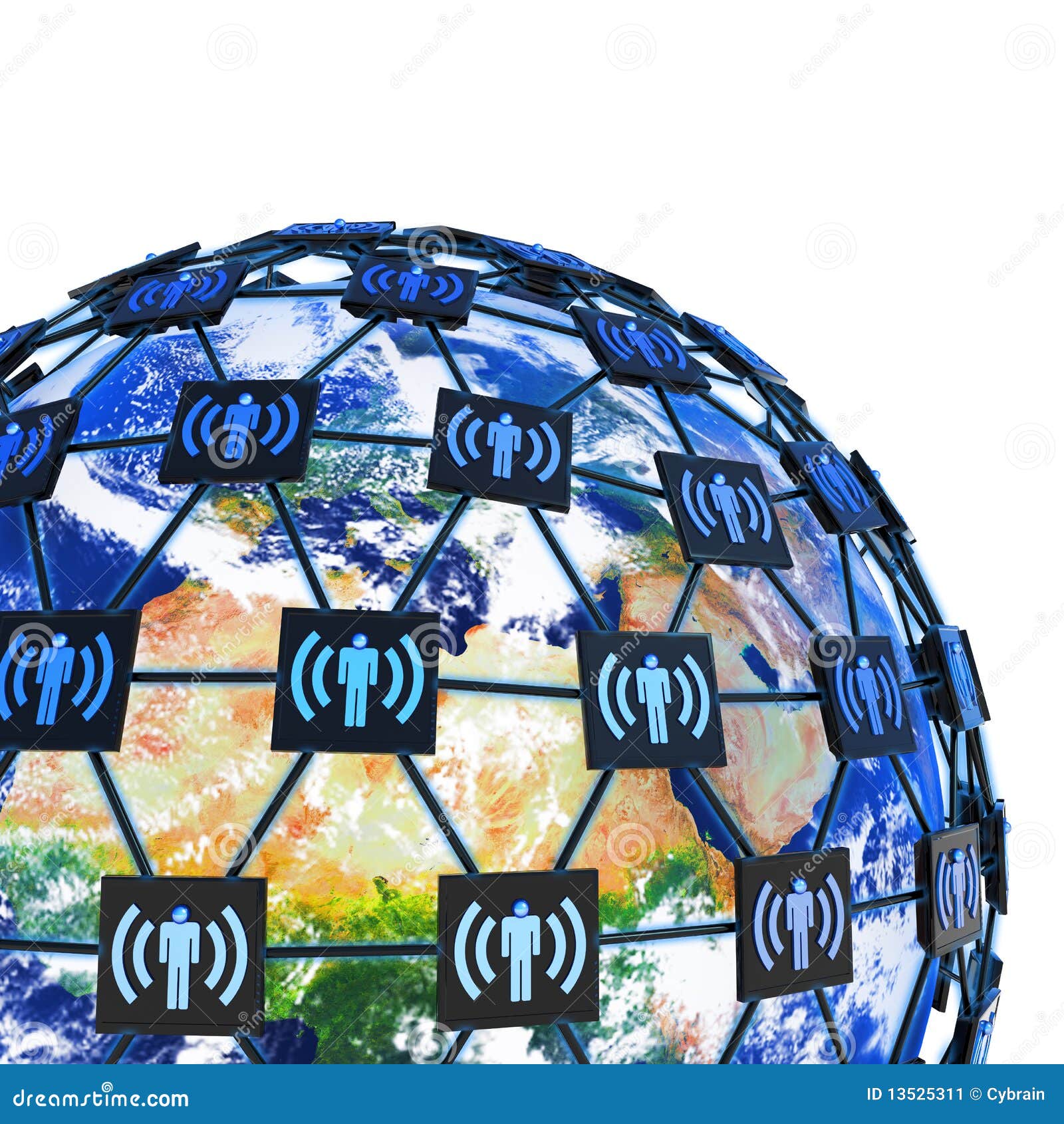 Global community stock illustration. Illustration of equipment - 13525311