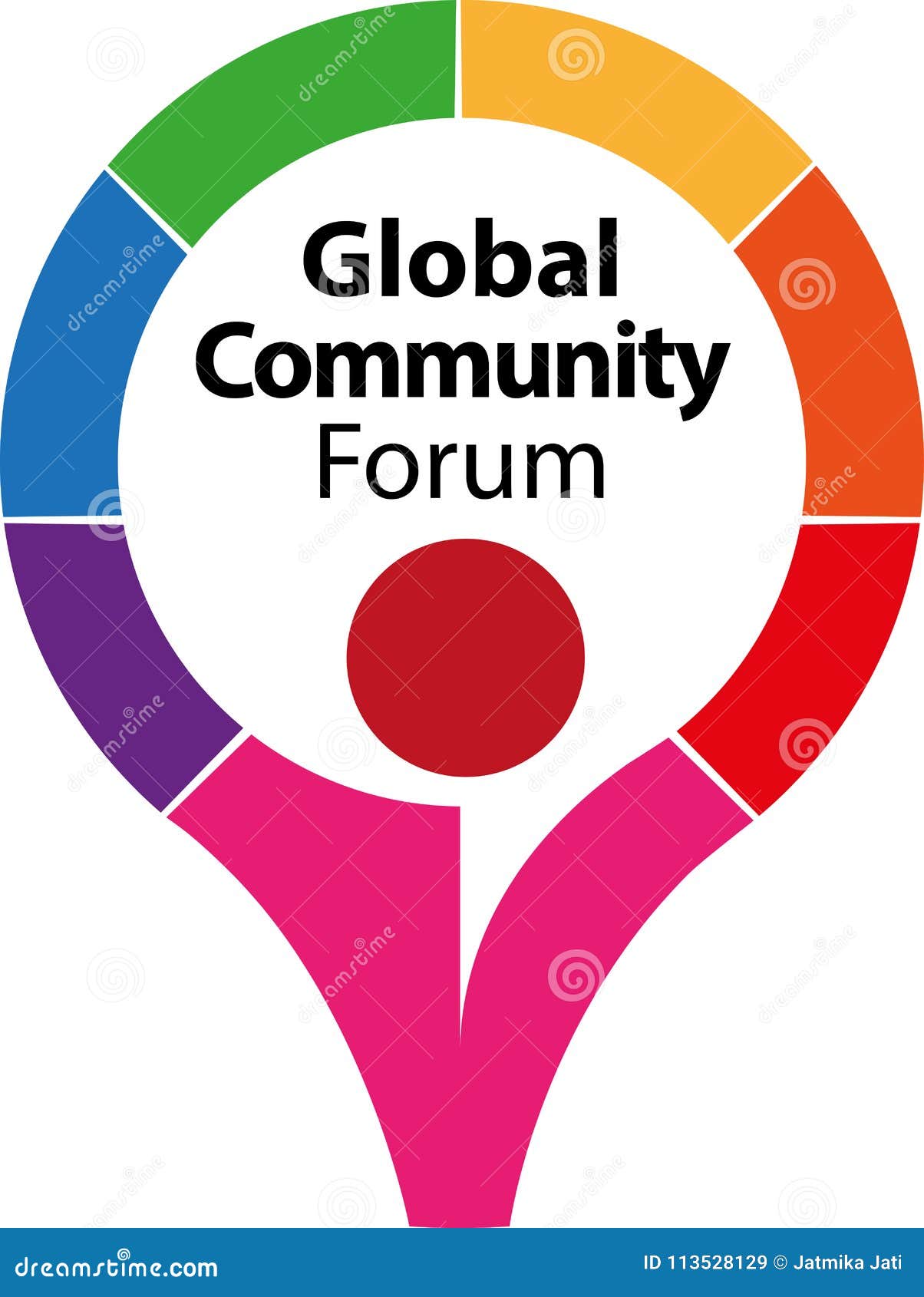 Global Community Forum and Communication Stock Vector - Illustration of ...