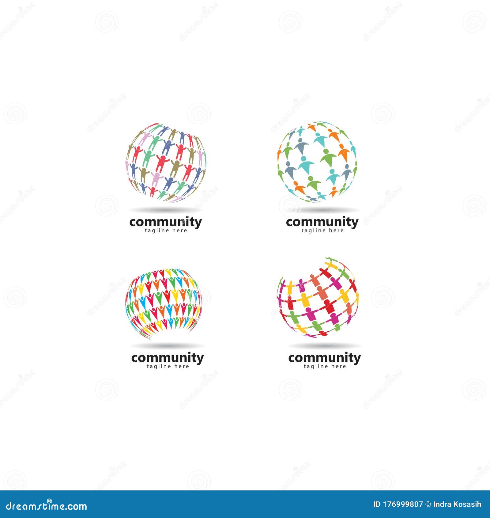 Global Community Network Concept Icon Vector Illustration Stock ...