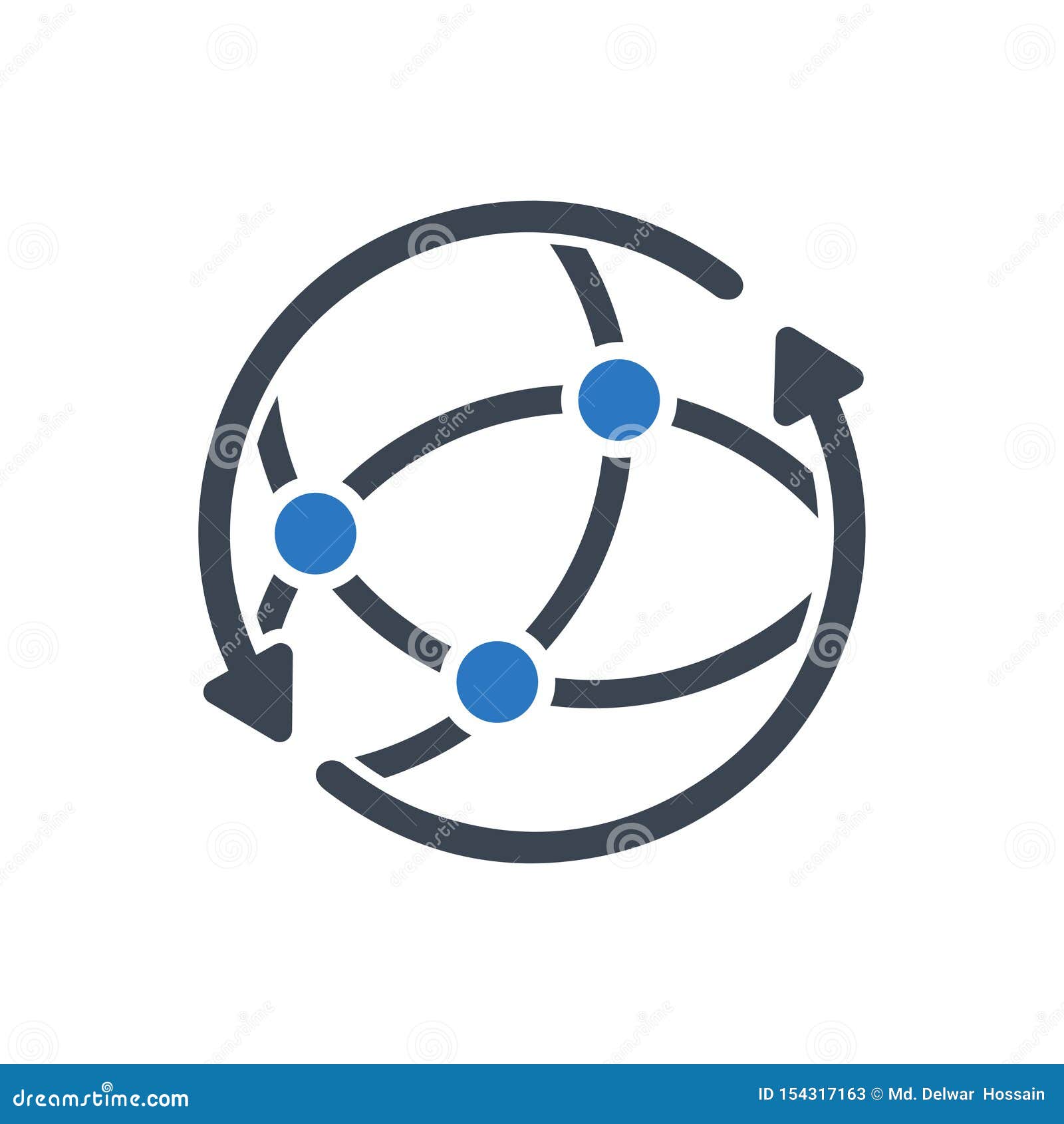 Global Community Network Icon Stock Vector - Illustration of symbol ...