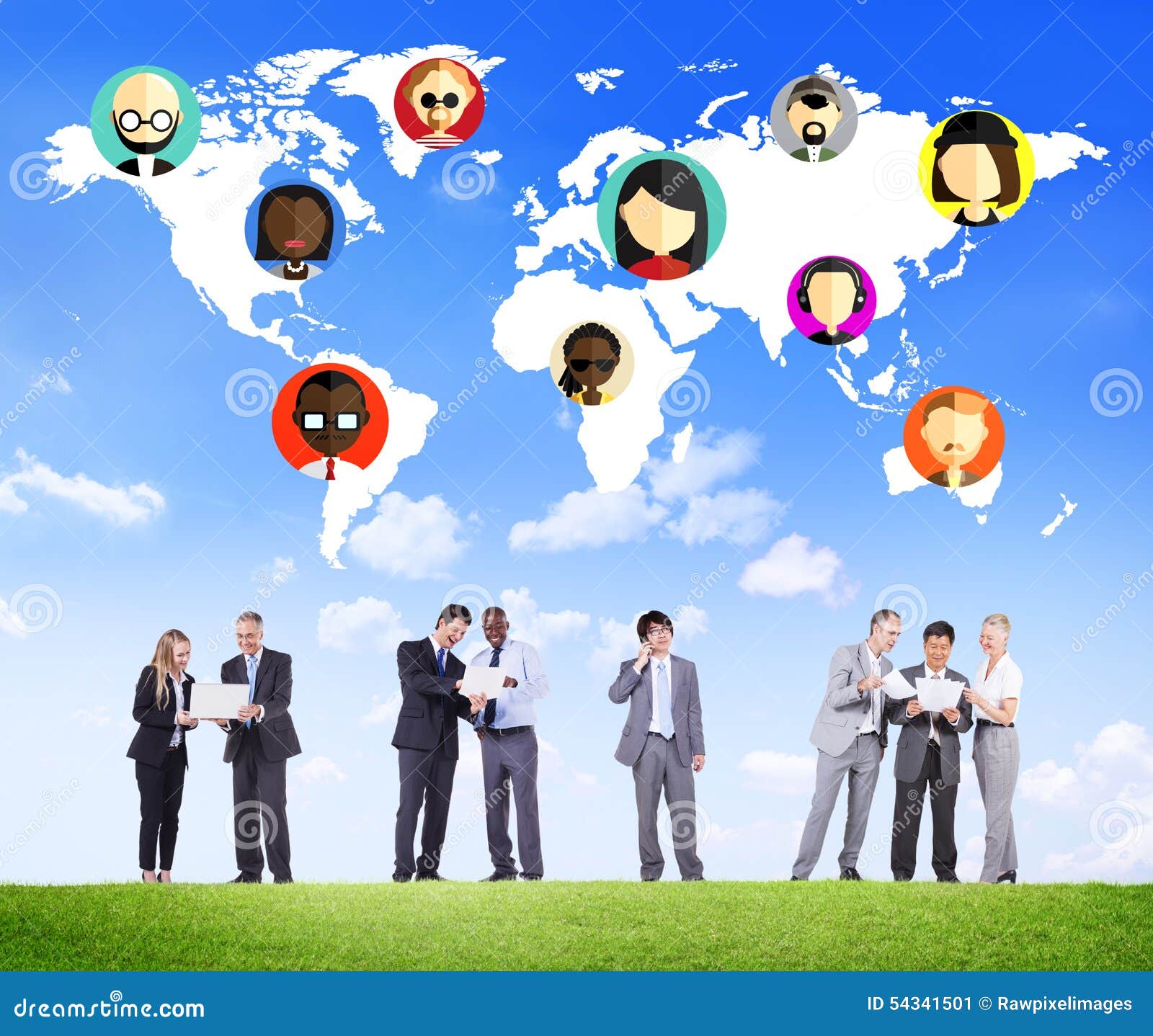 Global Community World People Social Networking Connection Concept ...