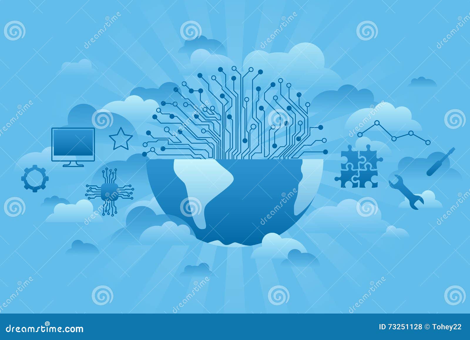 Global Company blue stock vector. Illustration of energy - 73251128