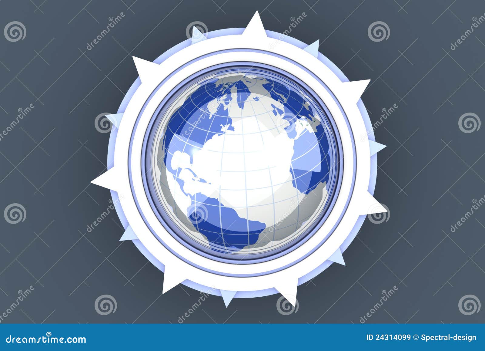 Global compass stock illustration. Illustration of compass - 24314099