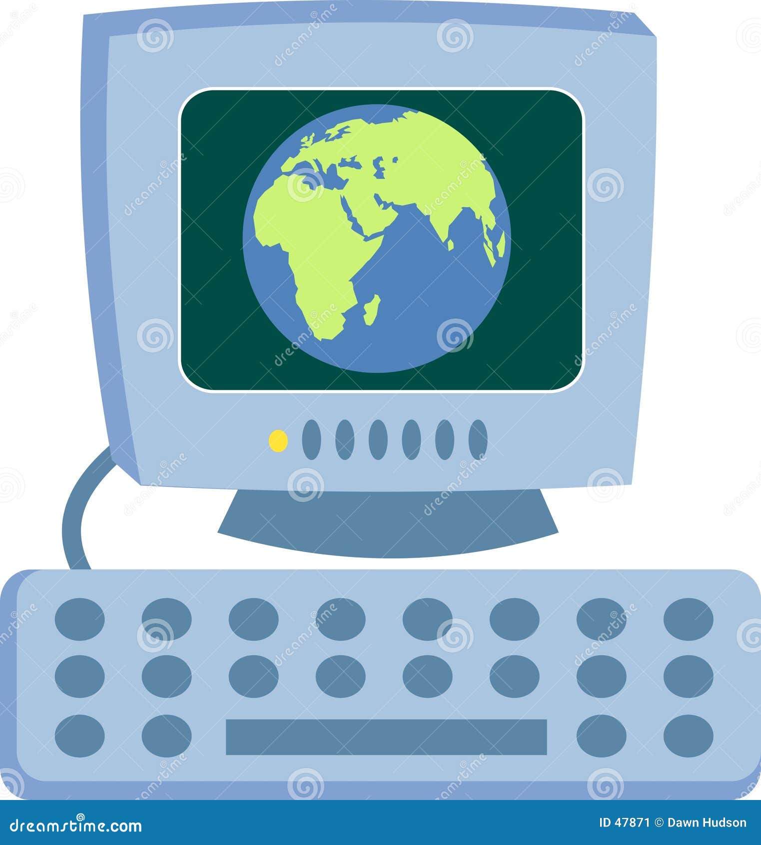 Global Computer stock vector. Illustration of graphics, hardware - 47871
