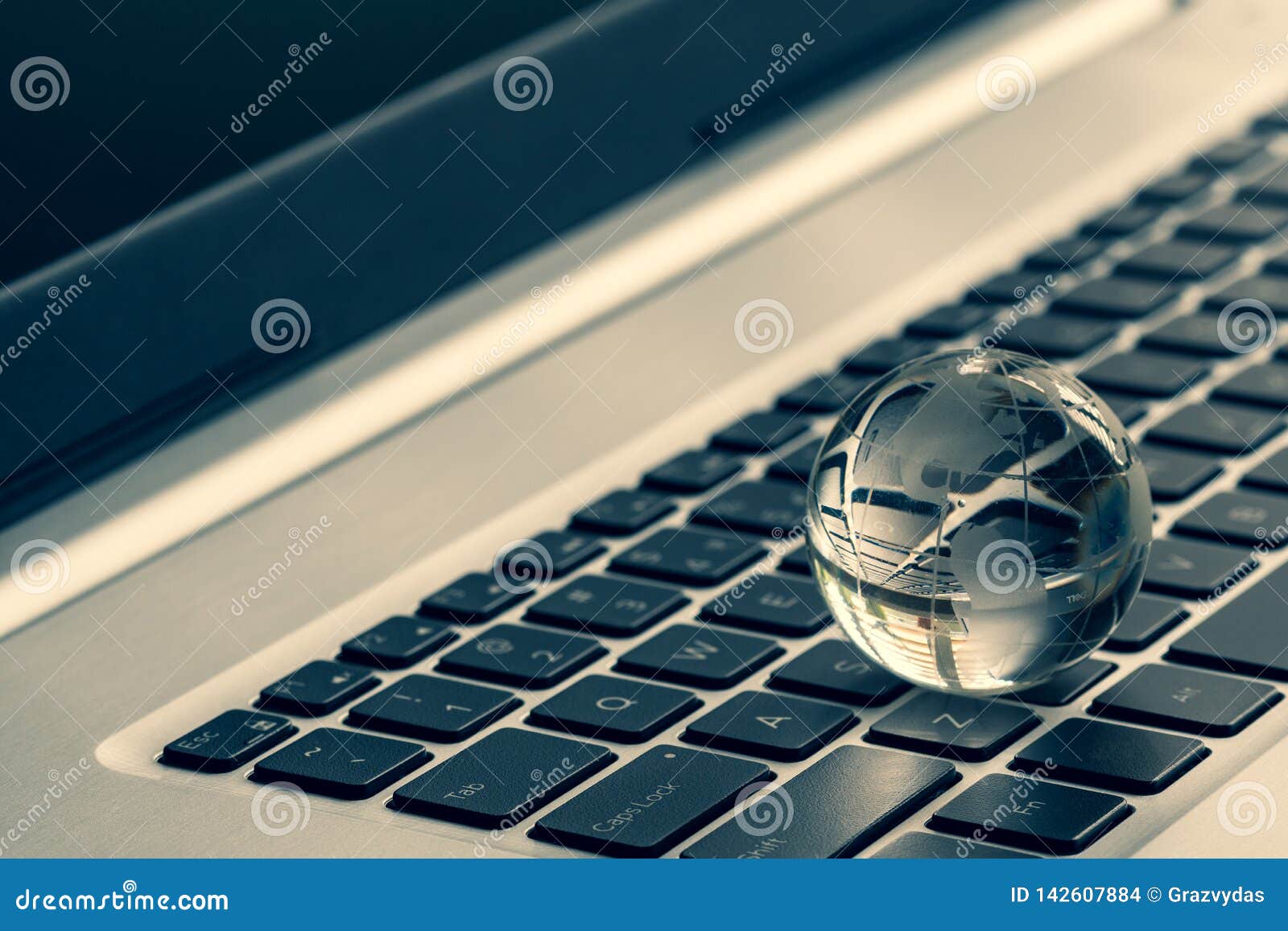 Global Computer Communication Stock Photo - Image of link, protection ...