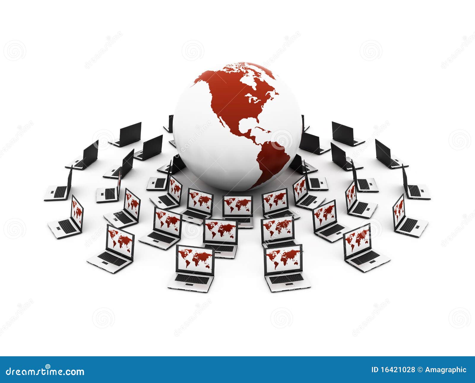 Global Computer Network stock illustration. Illustration of ...