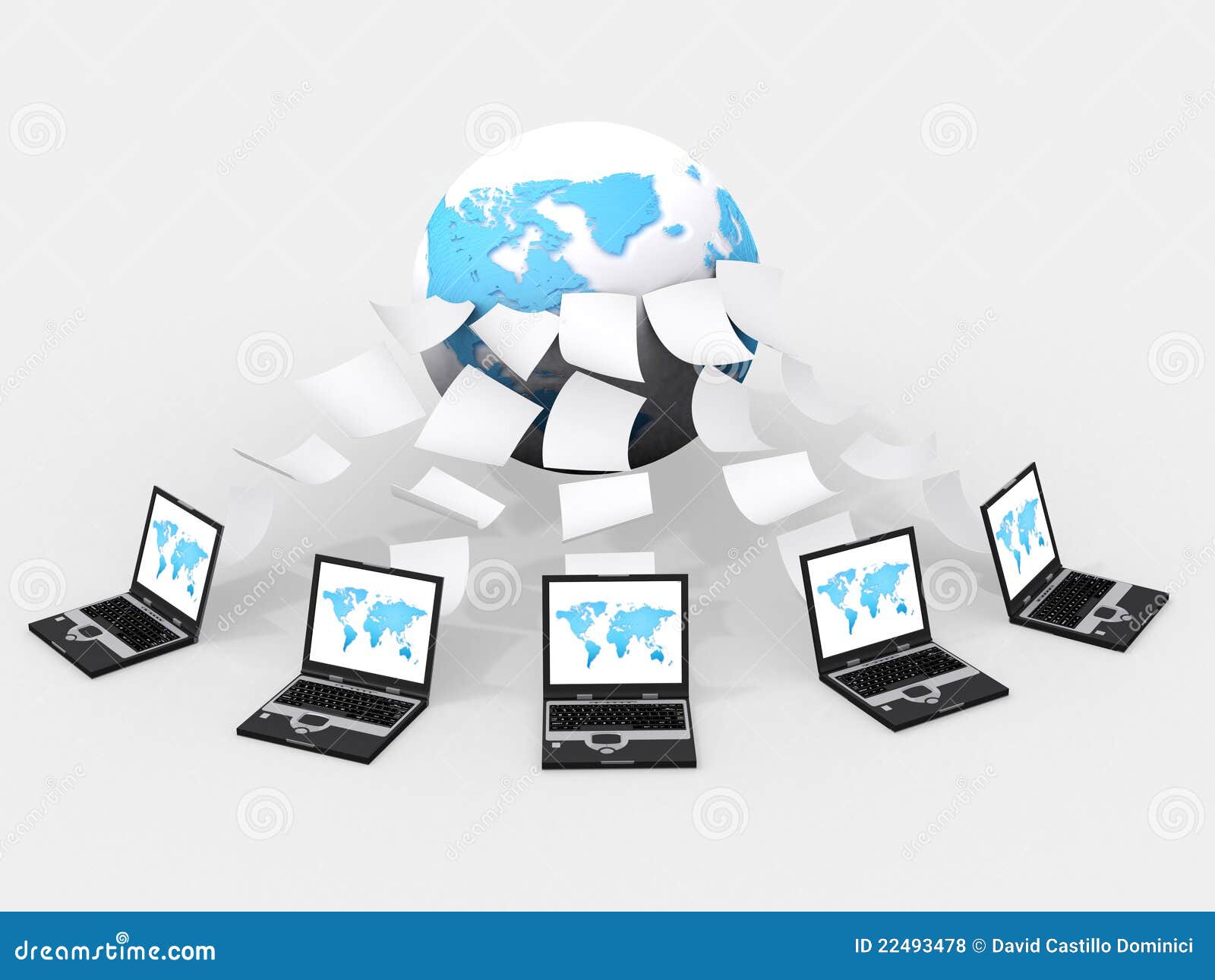 Global Computer Network stock illustration. Illustration of data - 22493478
