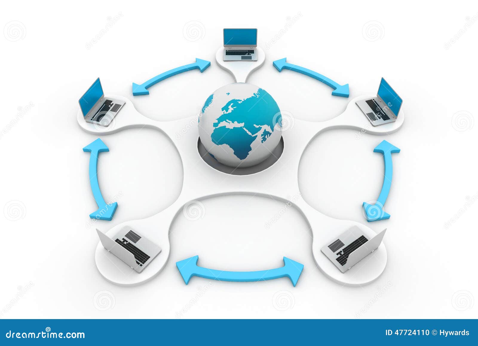 Global computer network stock illustration. Illustration of corporate ...