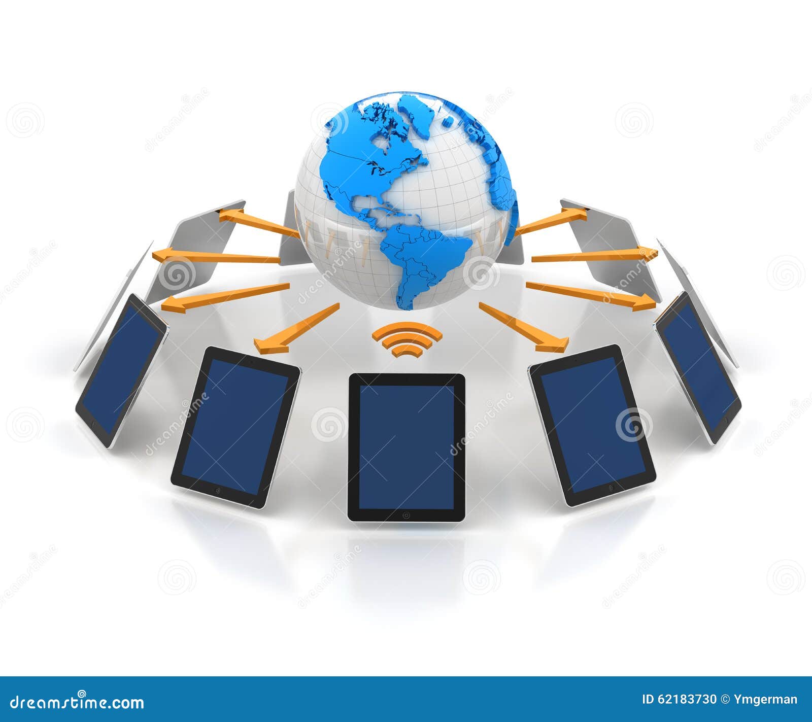 Global computer network stock illustration. Illustration of internet ...