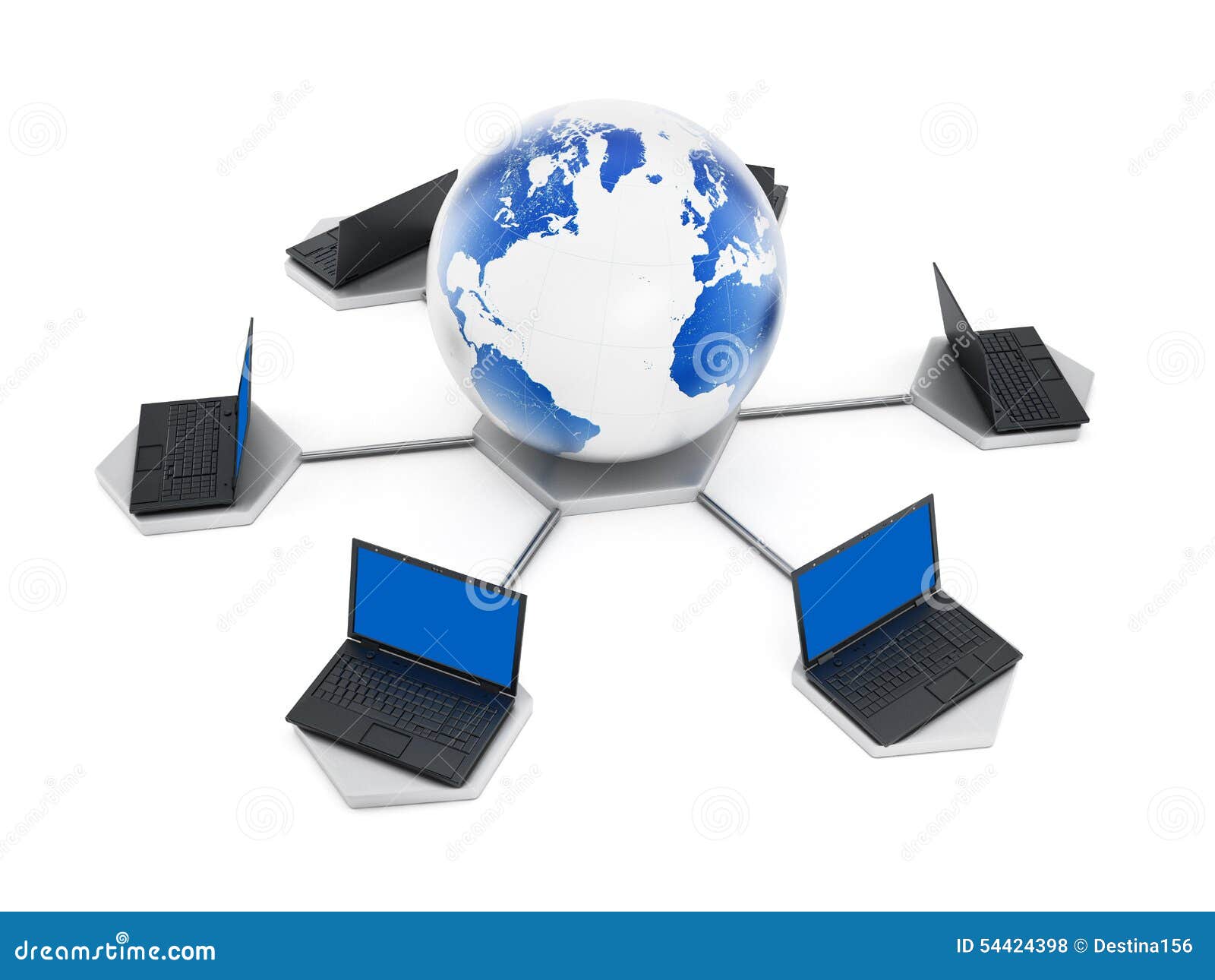 Global computer network stock illustration. Illustration of internet ...