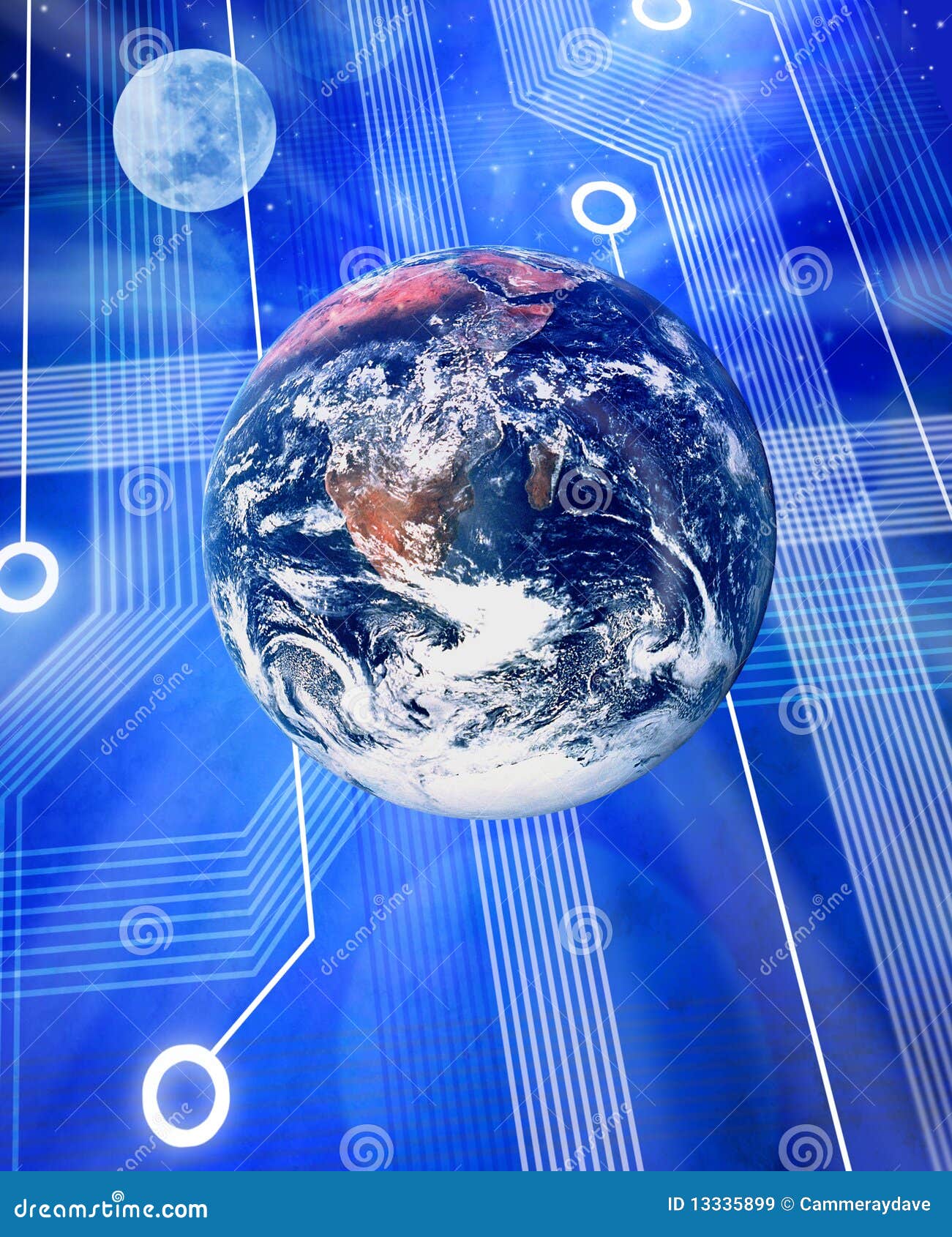 Global Computer Technology stock illustration. Illustration of computer ...