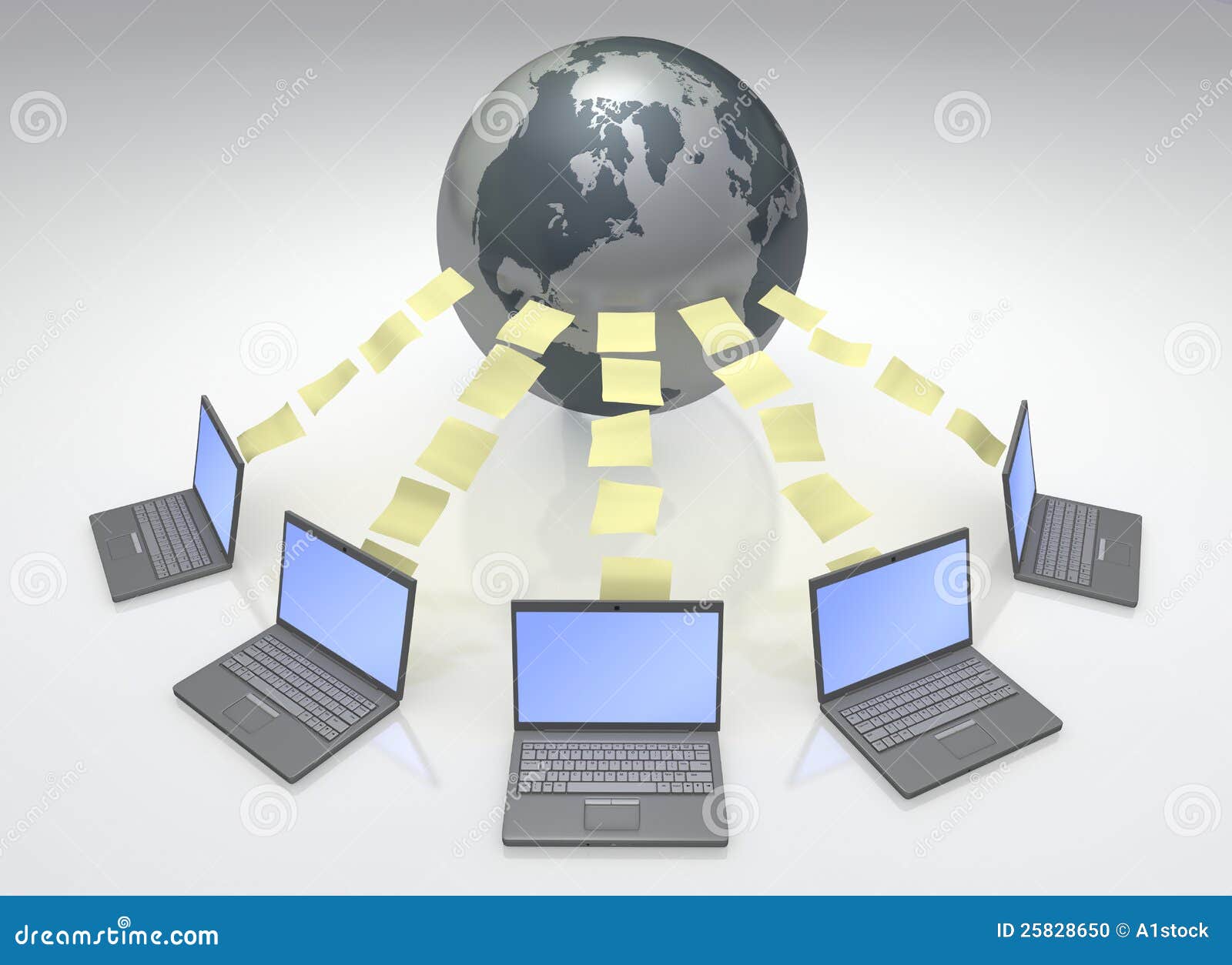 Global Computers Network stock illustration. Illustration of backup ...