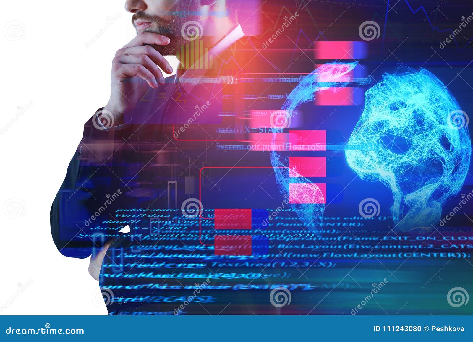 Global Computing and Programming Concept Stock Photo - Image of ...