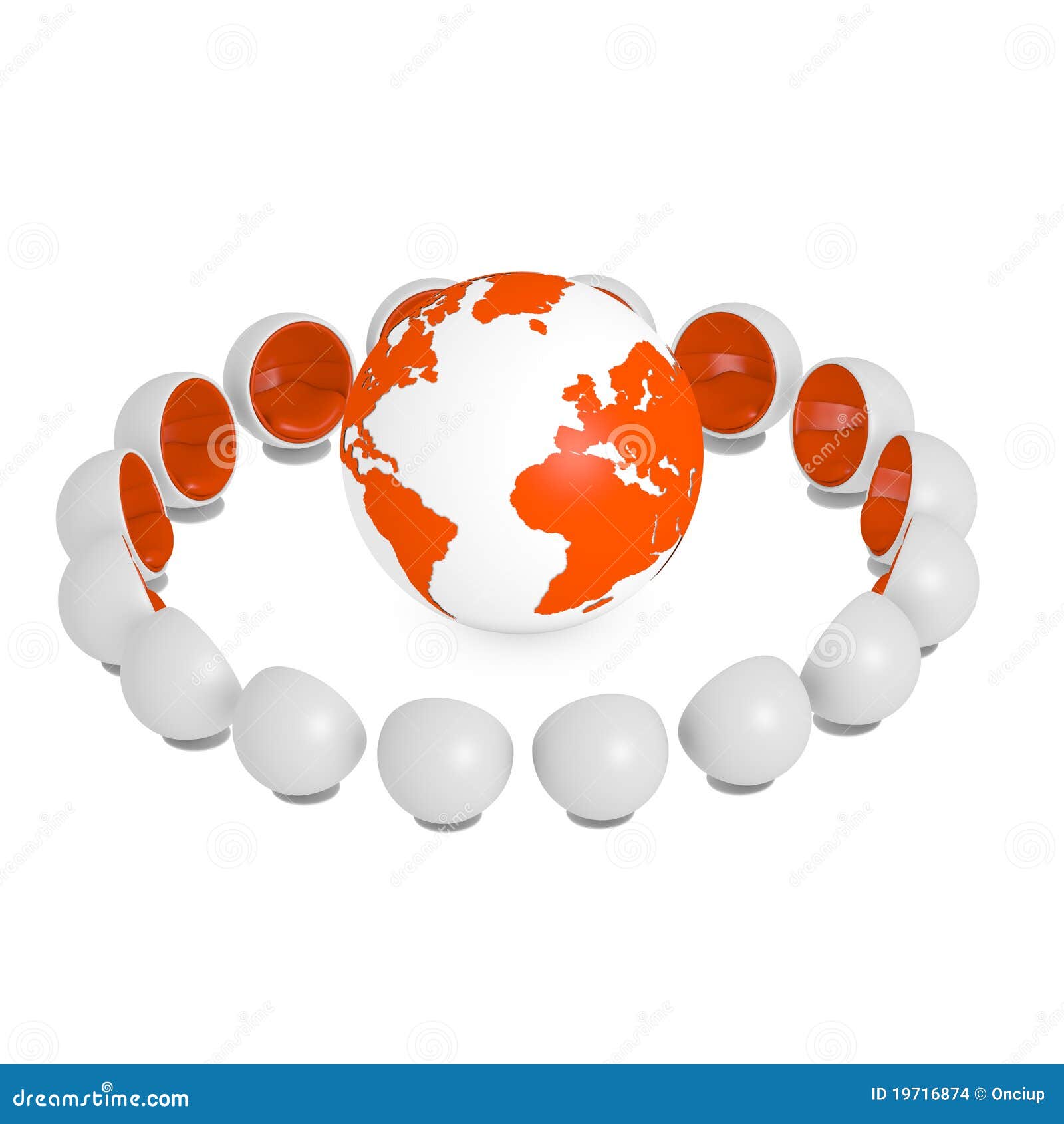 Global conference stock illustration. Illustration of architecture ...