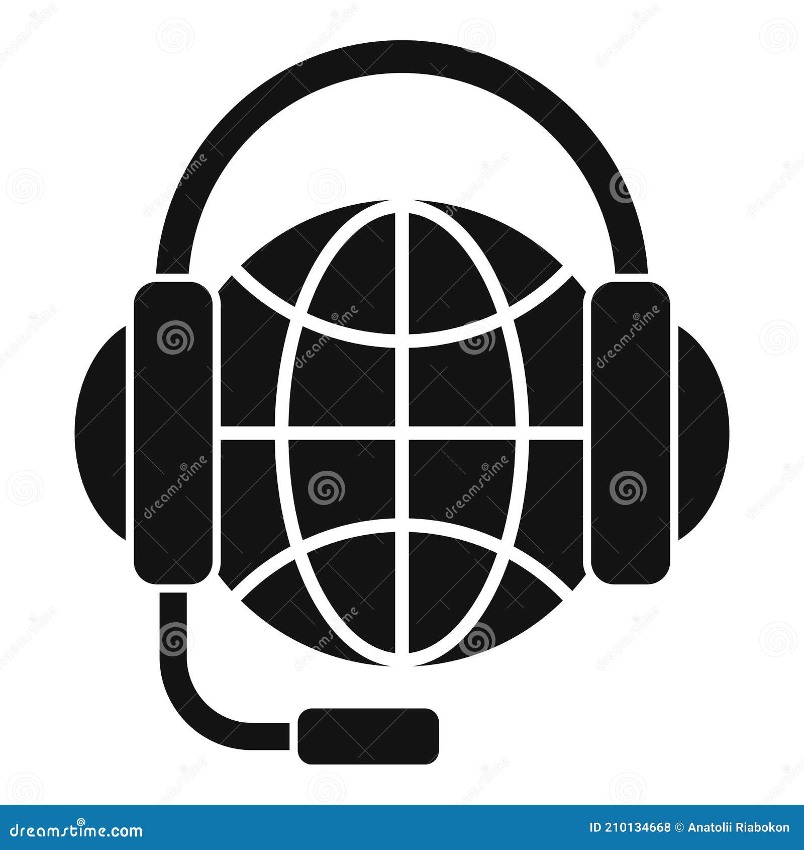 Global Conference Translation Icon, Simple Style Stock Vector ...