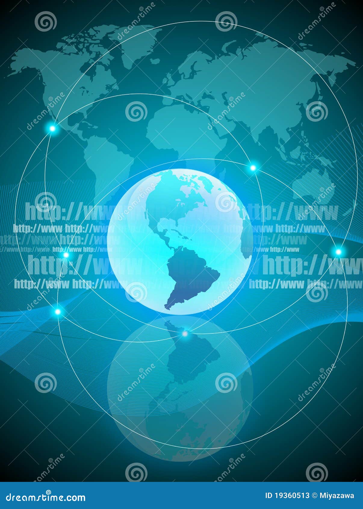 Global connection stock illustration. Illustration of earth - 19360513