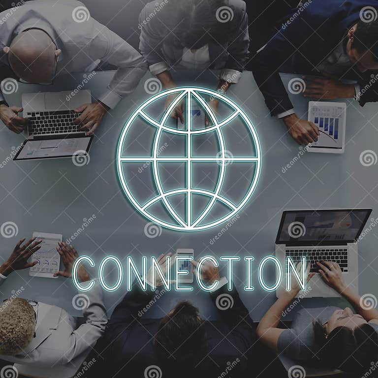 Global Connection Communication Networking Graphic Concept Stock Photo ...