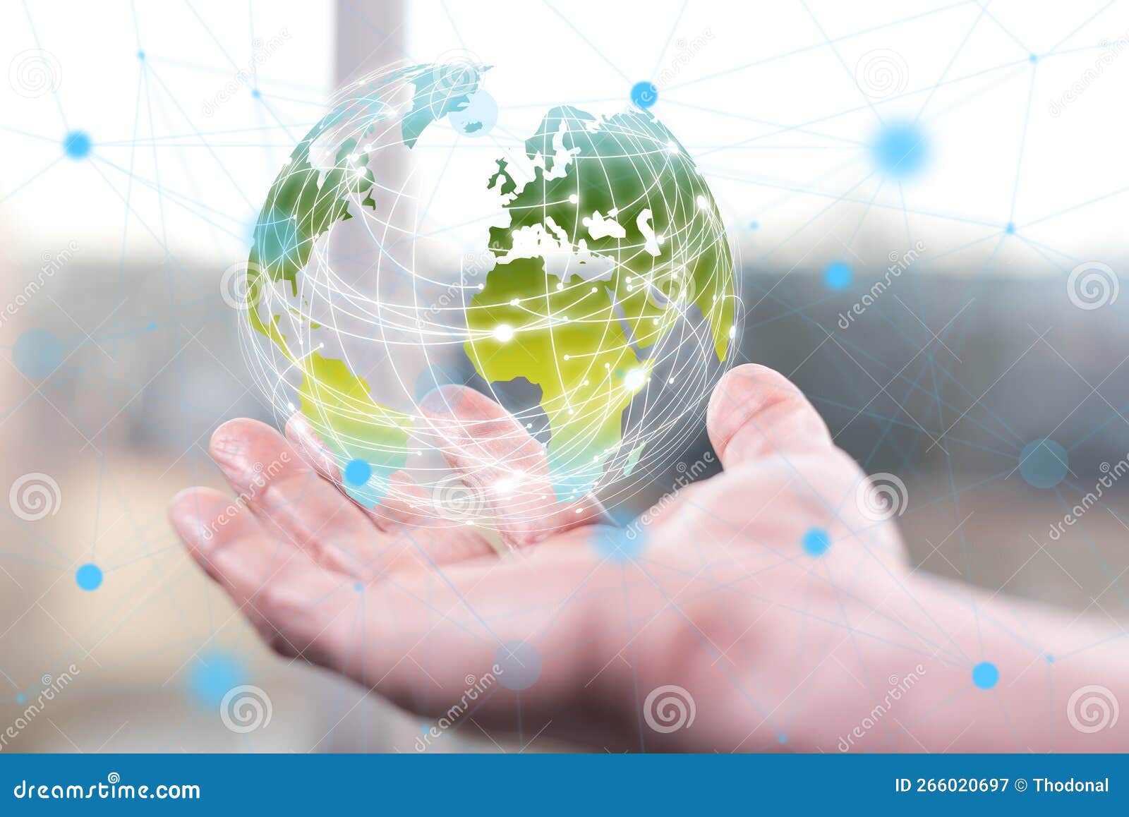 Concept of Global Connection Stock Image - Image of digital, abstract ...