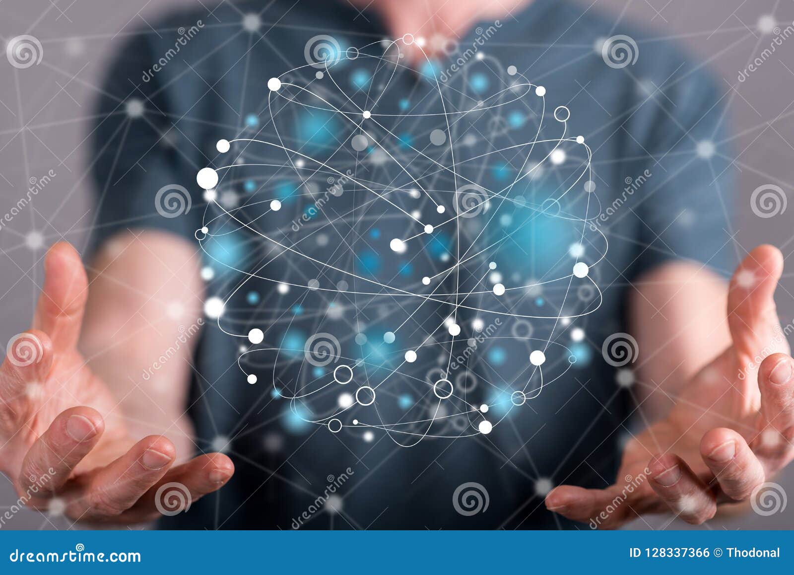 Concept of Global Connection Stock Photo - Image of world, space: 128337366