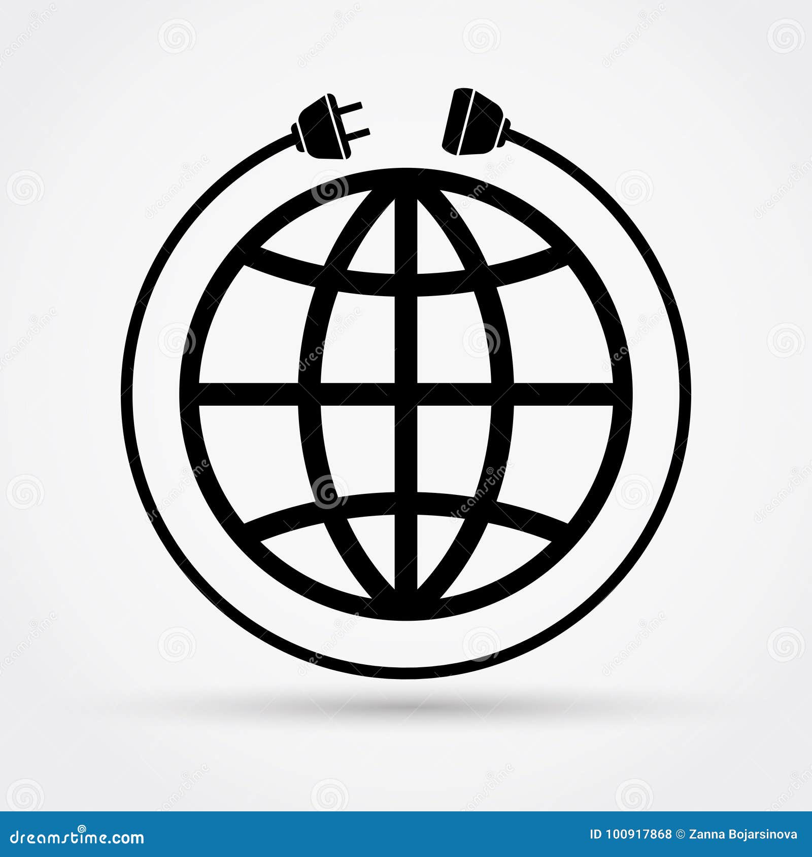 Global connection. stock vector. Illustration of wireless - 100917868