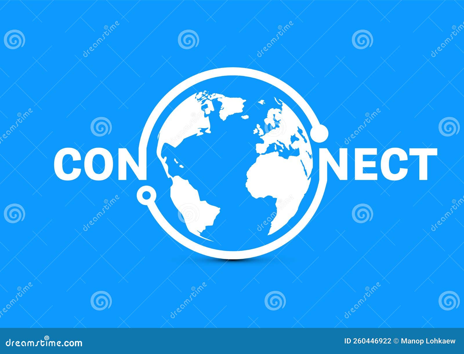Global World Connection Icon Vector Illustration Stock Vector ...