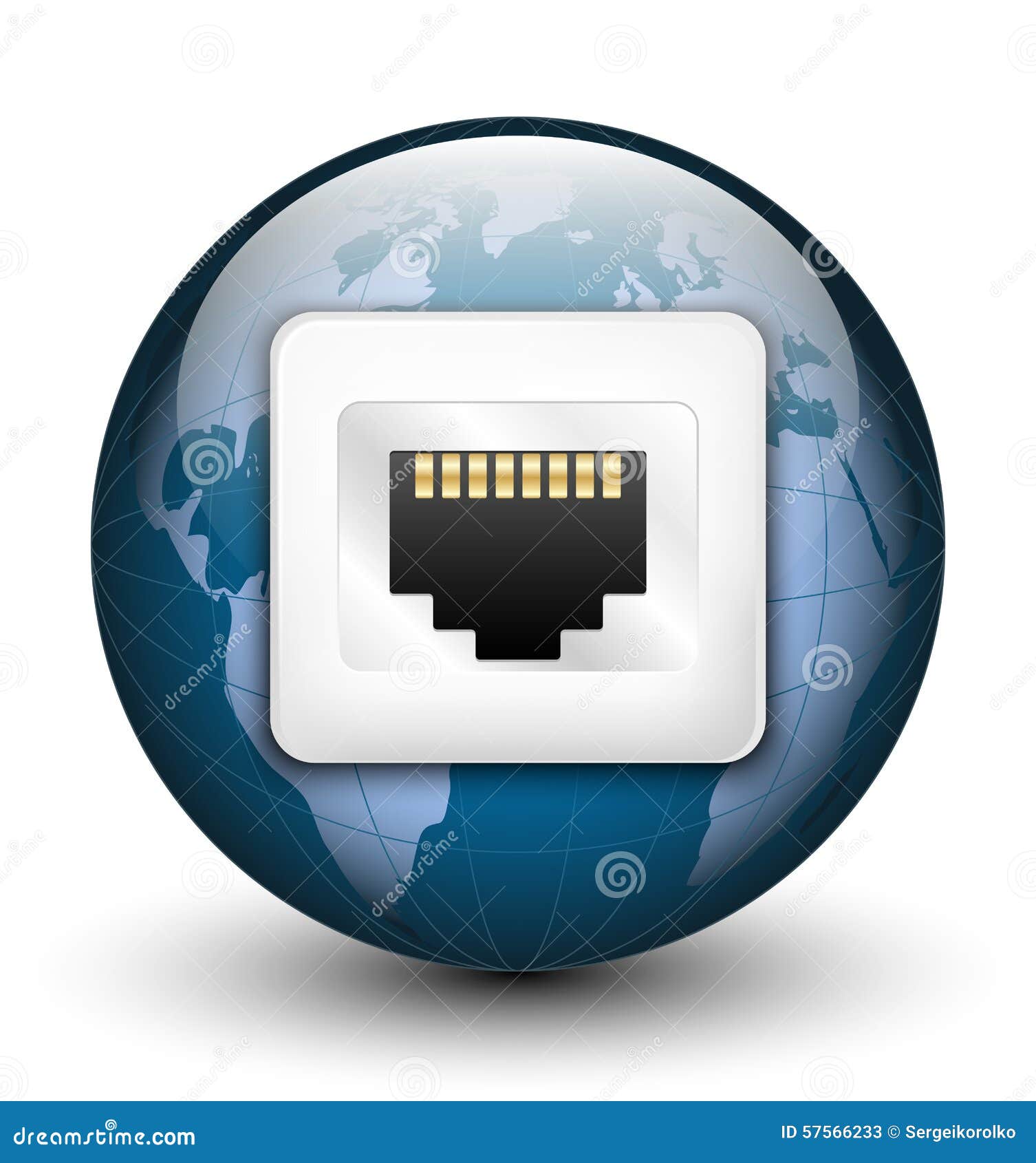 Global connection icon stock vector. Illustration of broadband - 57566233