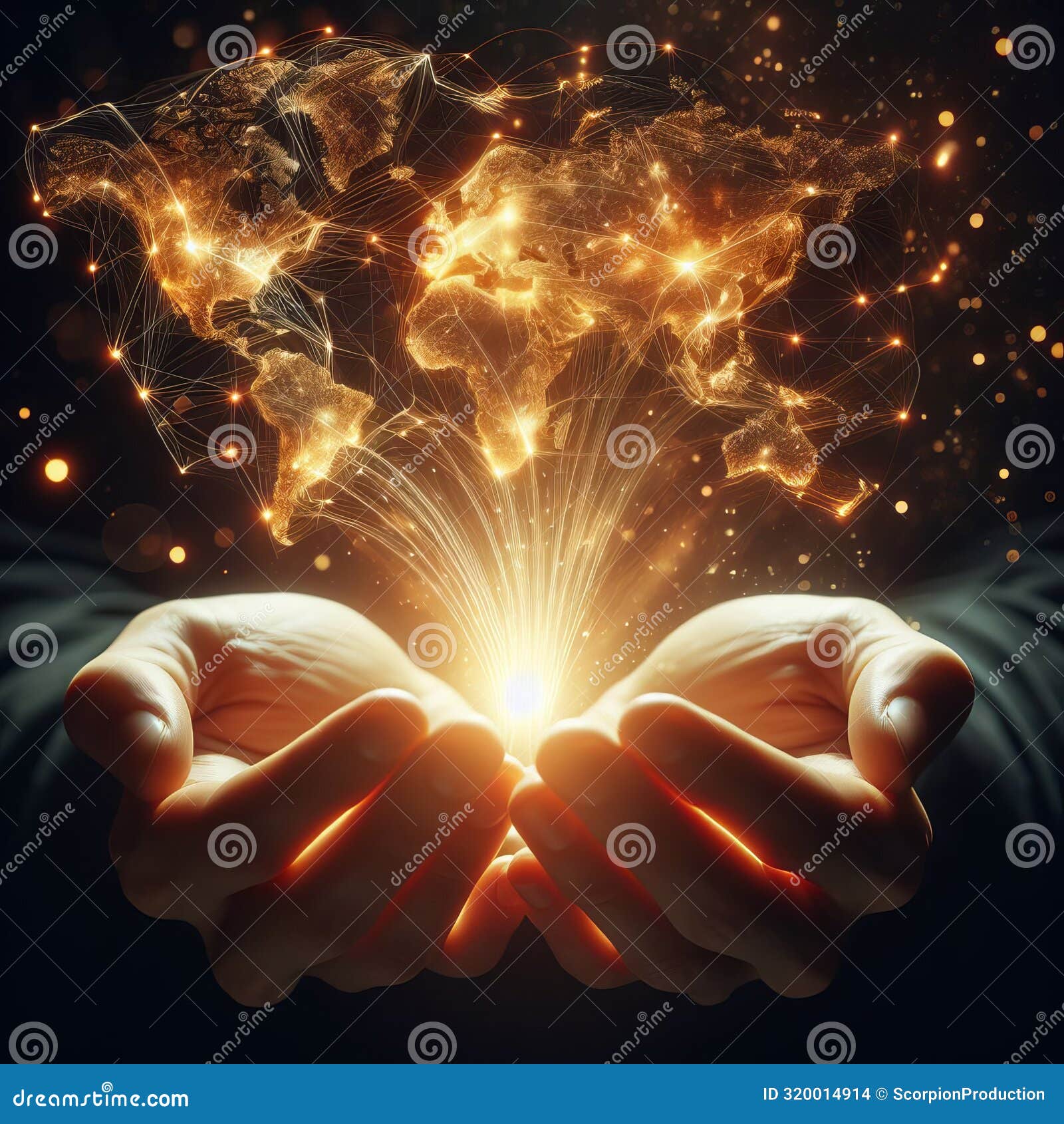 Global Connection and Innovation Concept Art Stock Photo - Image of ...