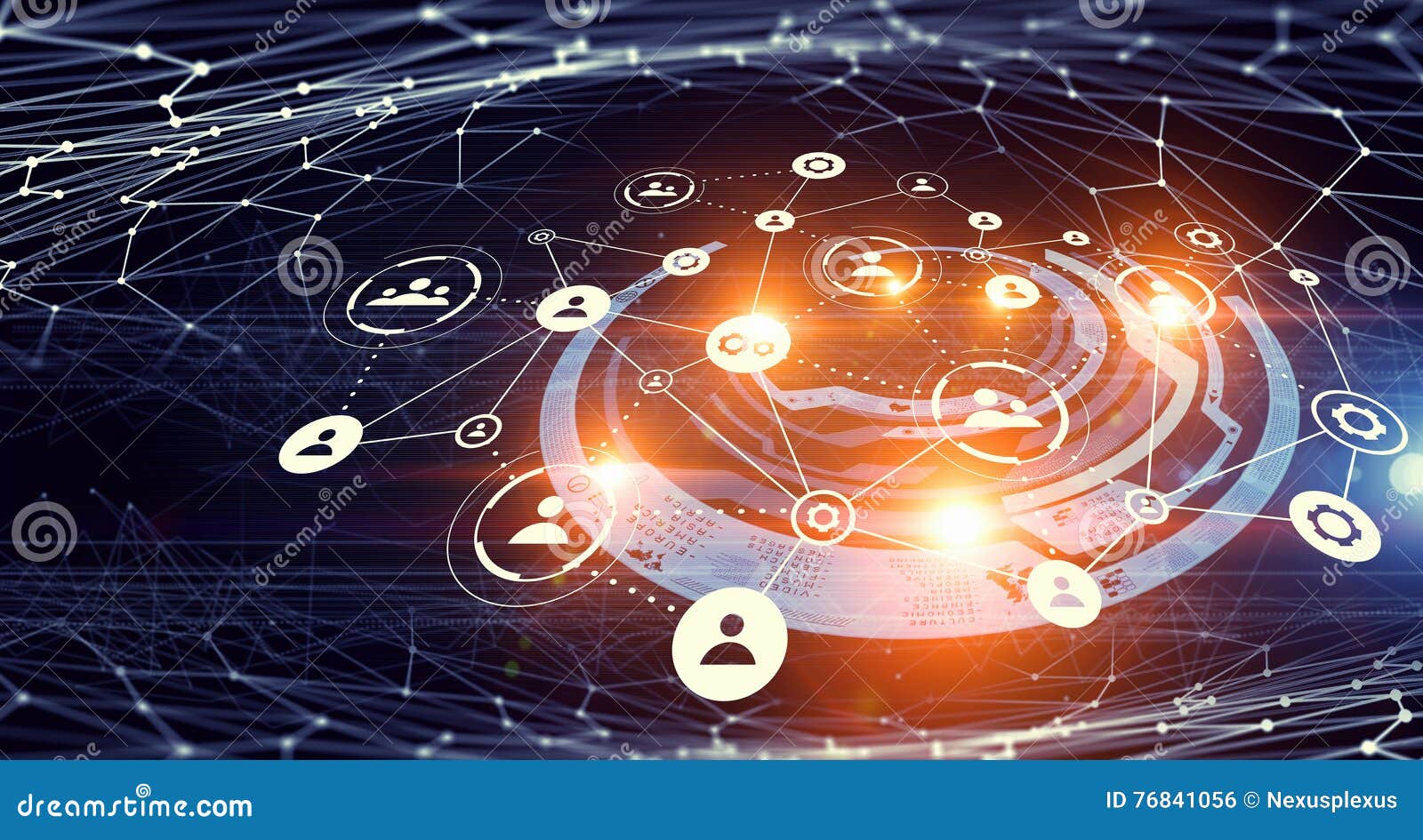 Global Connection and Interaction . Mixed Media Stock Photo - Image of ...