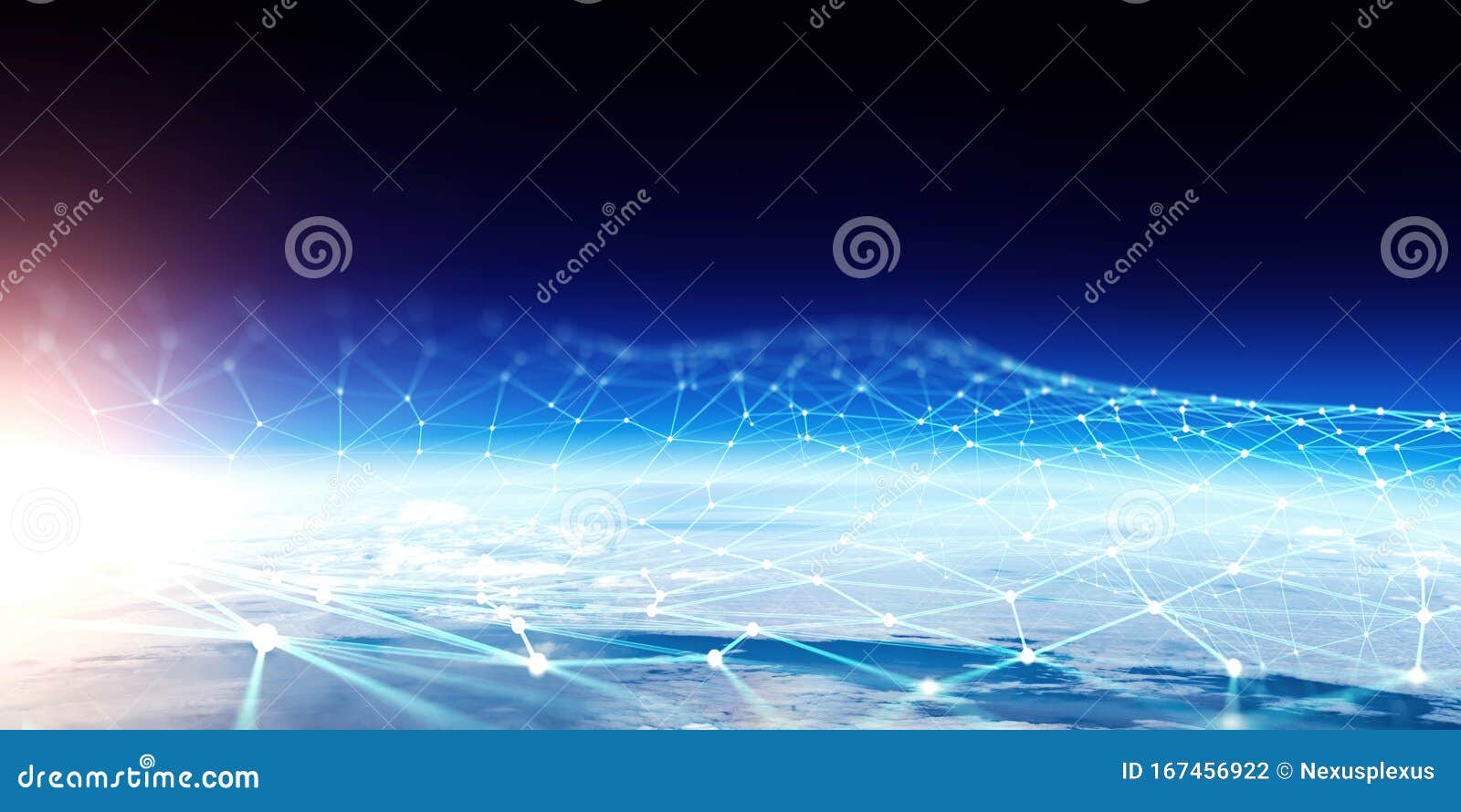 Global Connection and Networking. 3d Rendering Stock Photo - Image of ...