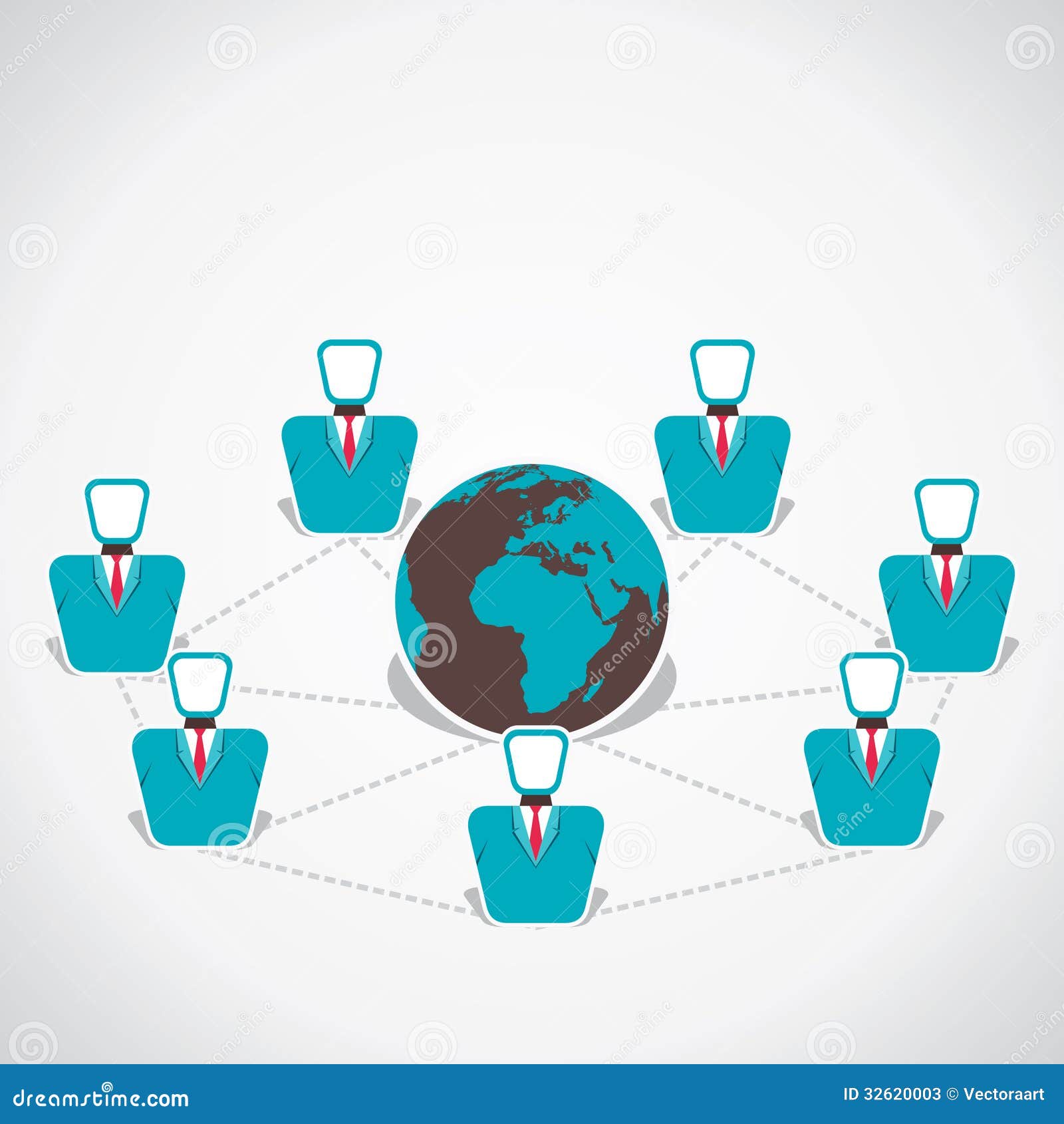 Global Connection of People Stock Vector - Illustration of group, blue ...