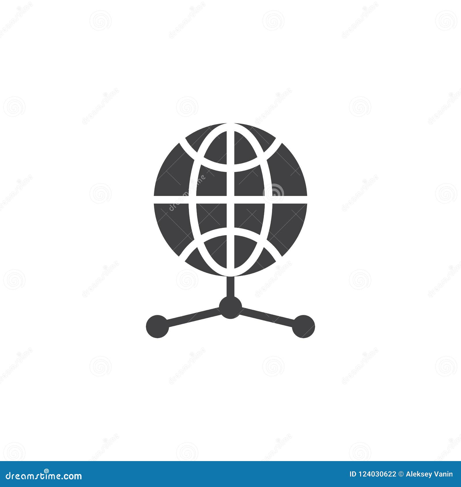Global Connection Vector Icon Stock Vector - Illustration of earth ...