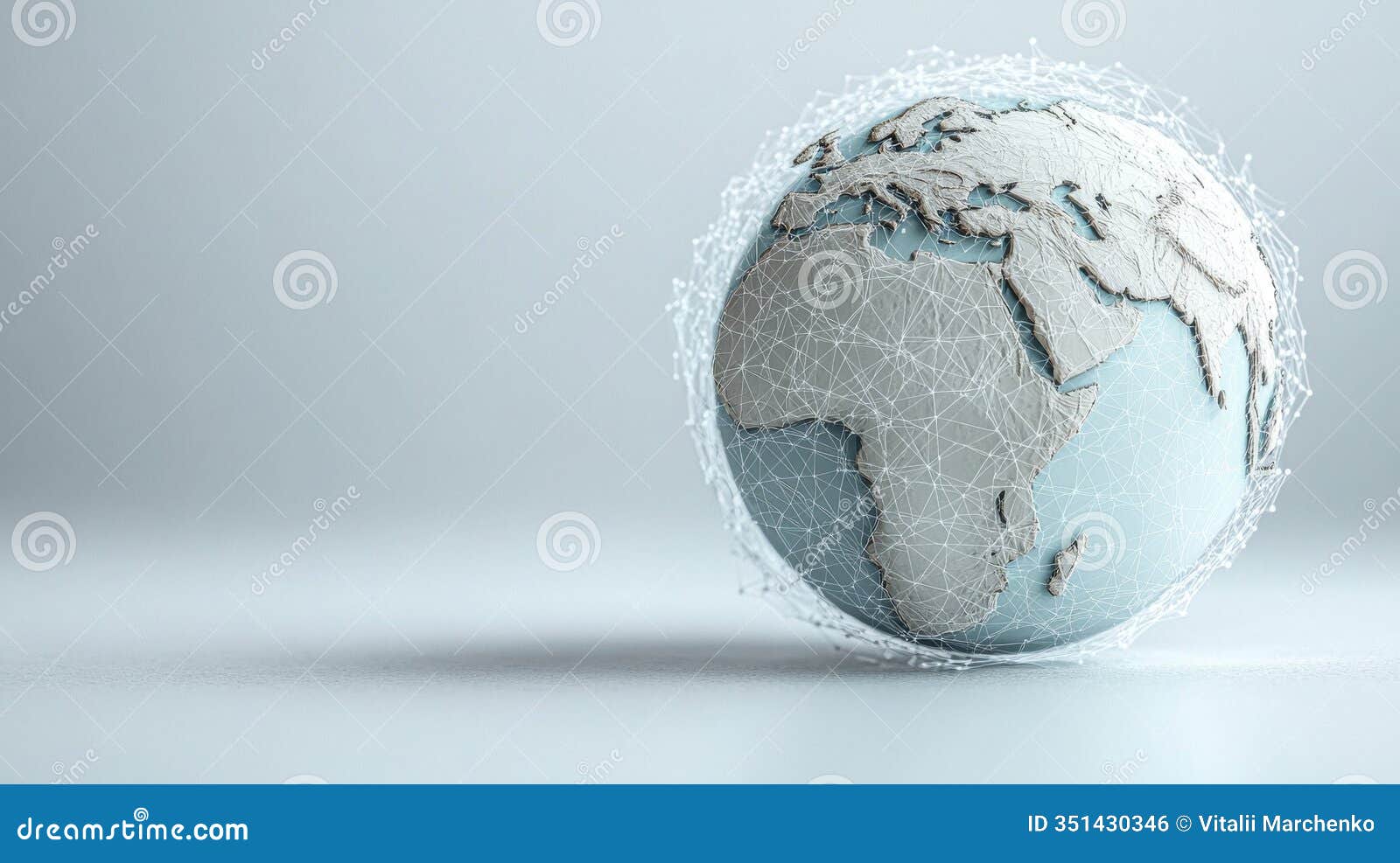 Global Connectivity: Abstract Earth with Network Overlay Highlighting ...