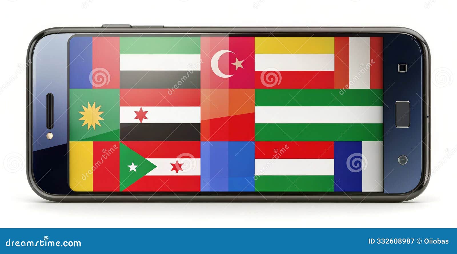 Collage Of The Flags Of Asian Countries Stock Photography ...