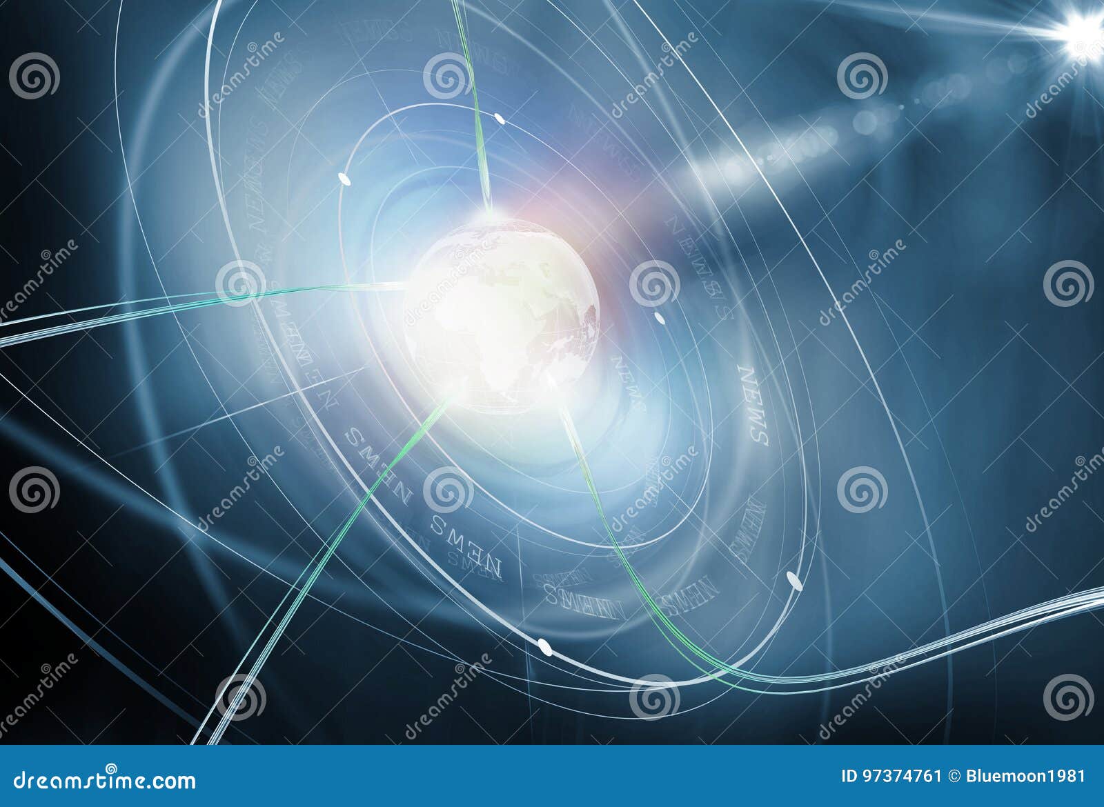 Global Connectivity Concept through the Whole World Concept Ser Stock ...
