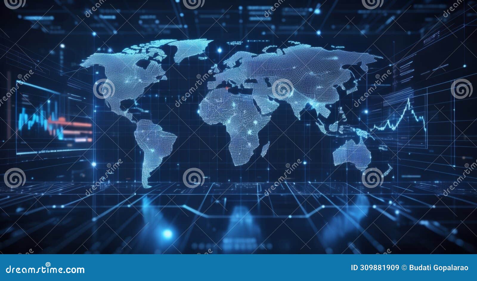 Global Connectivity and Data Visualization in a Futuristic Setting ...