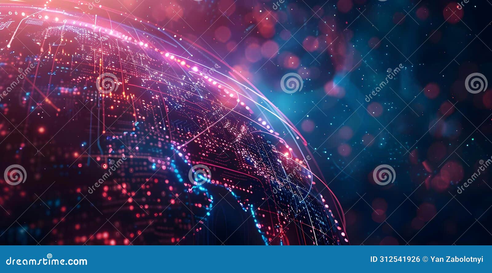 Global Connectivity and Technological Advancement: D Digital Data Flow ...