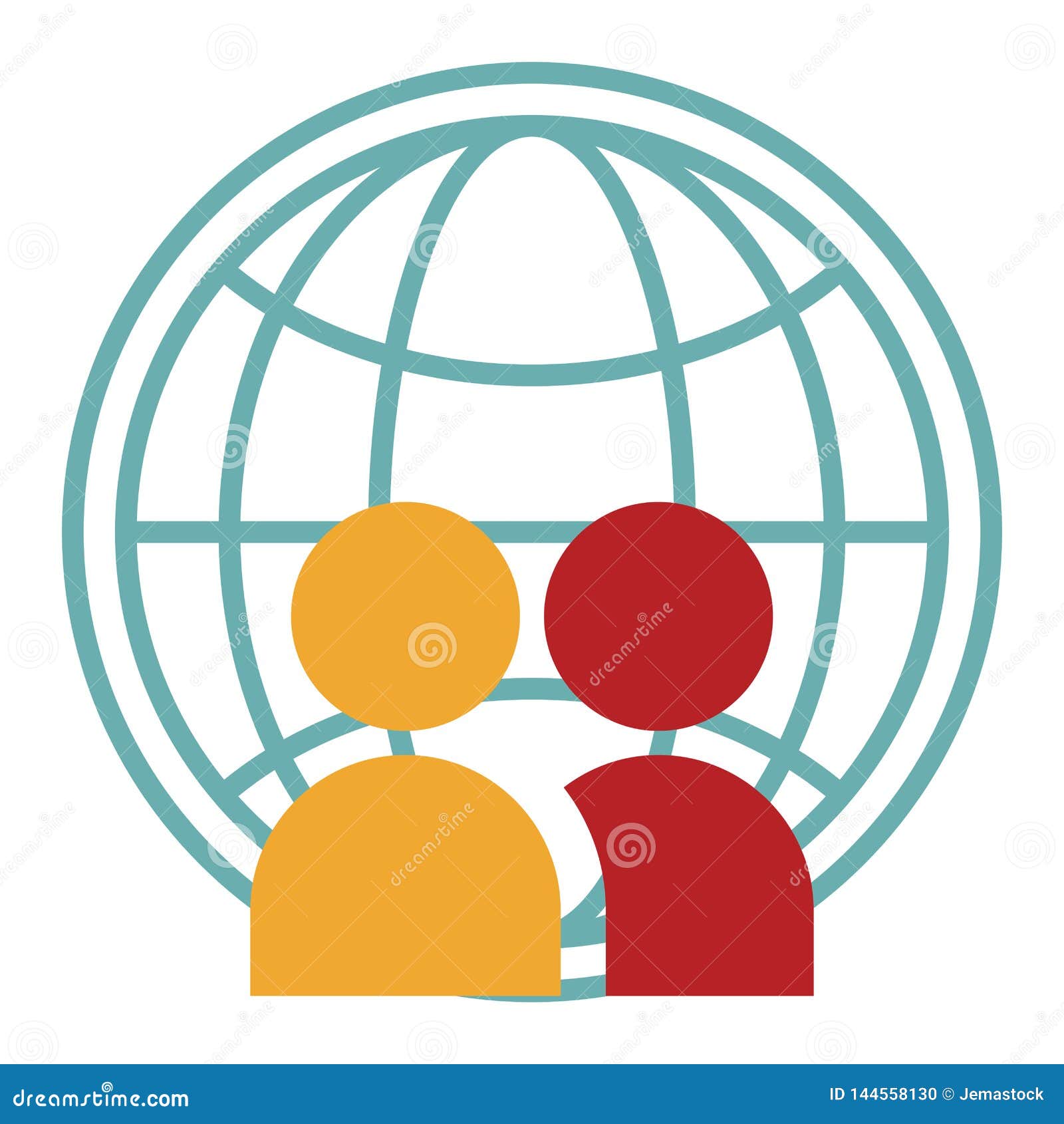Global contacts symbol stock vector. Illustration of contacts - 144558130