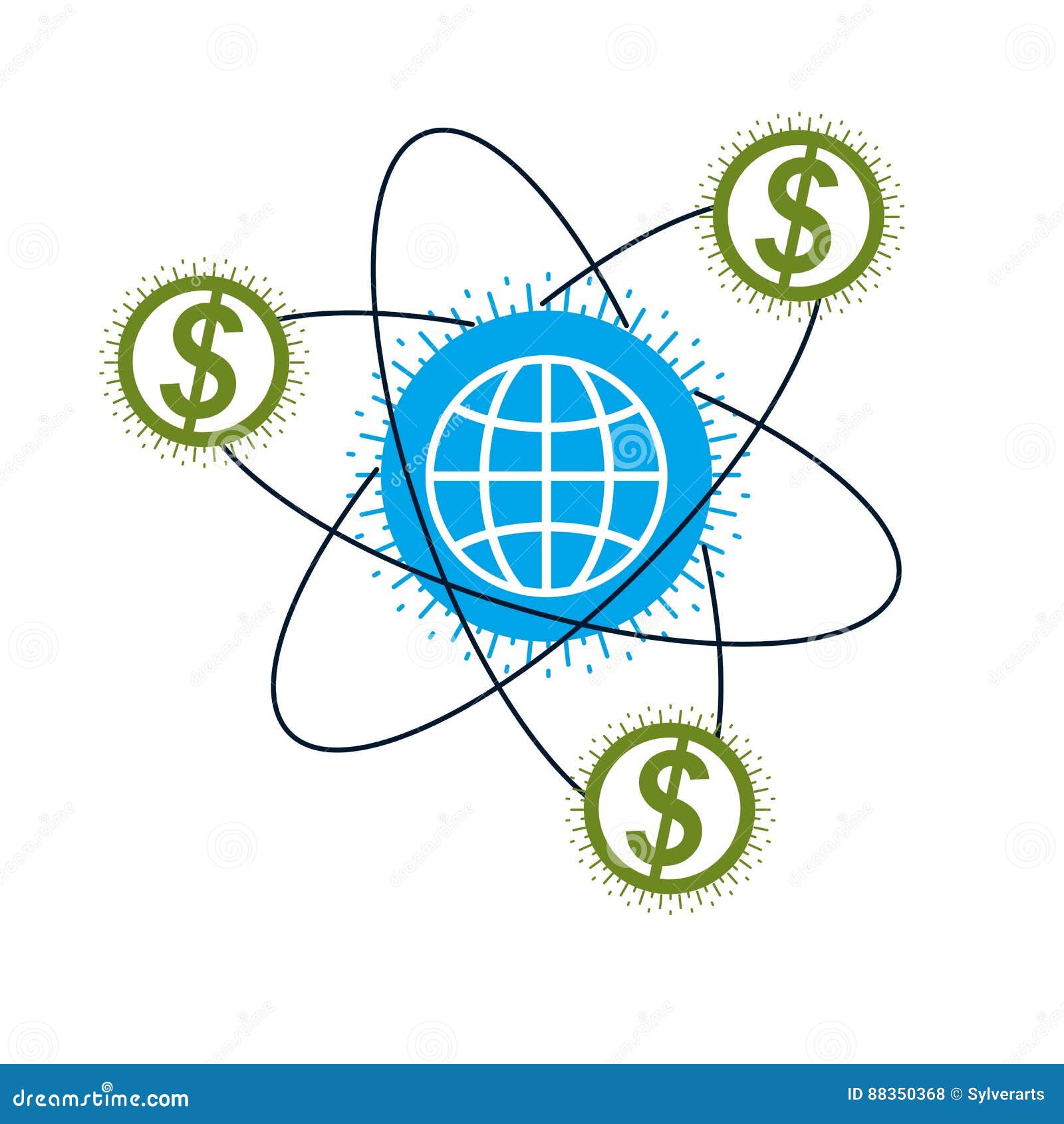 Global Cooperation and Business Conceptual Logo, Unique Vector S Stock ...