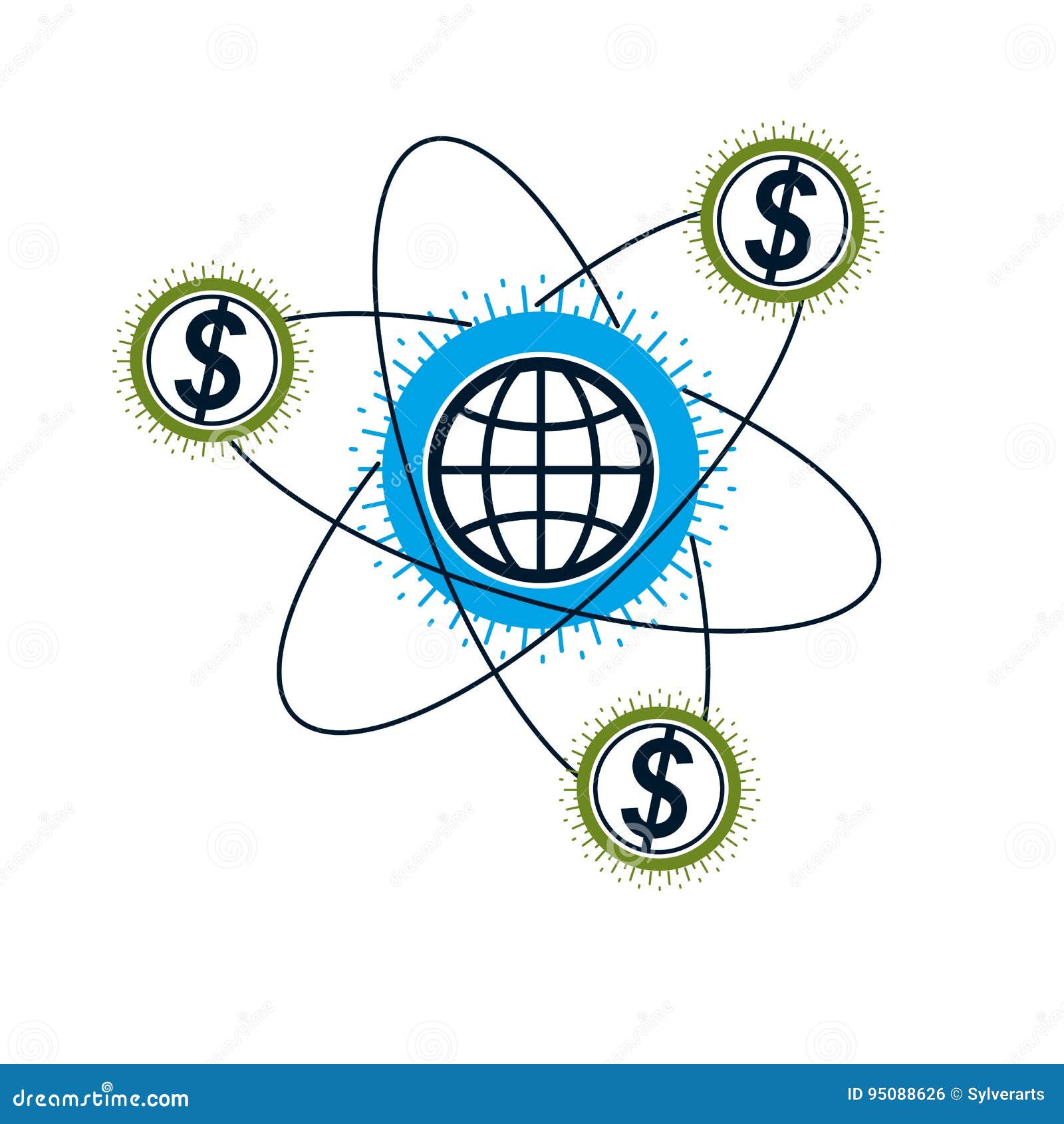 Global Cooperation and Business Conceptual Logo, Unique Vector S Stock ...